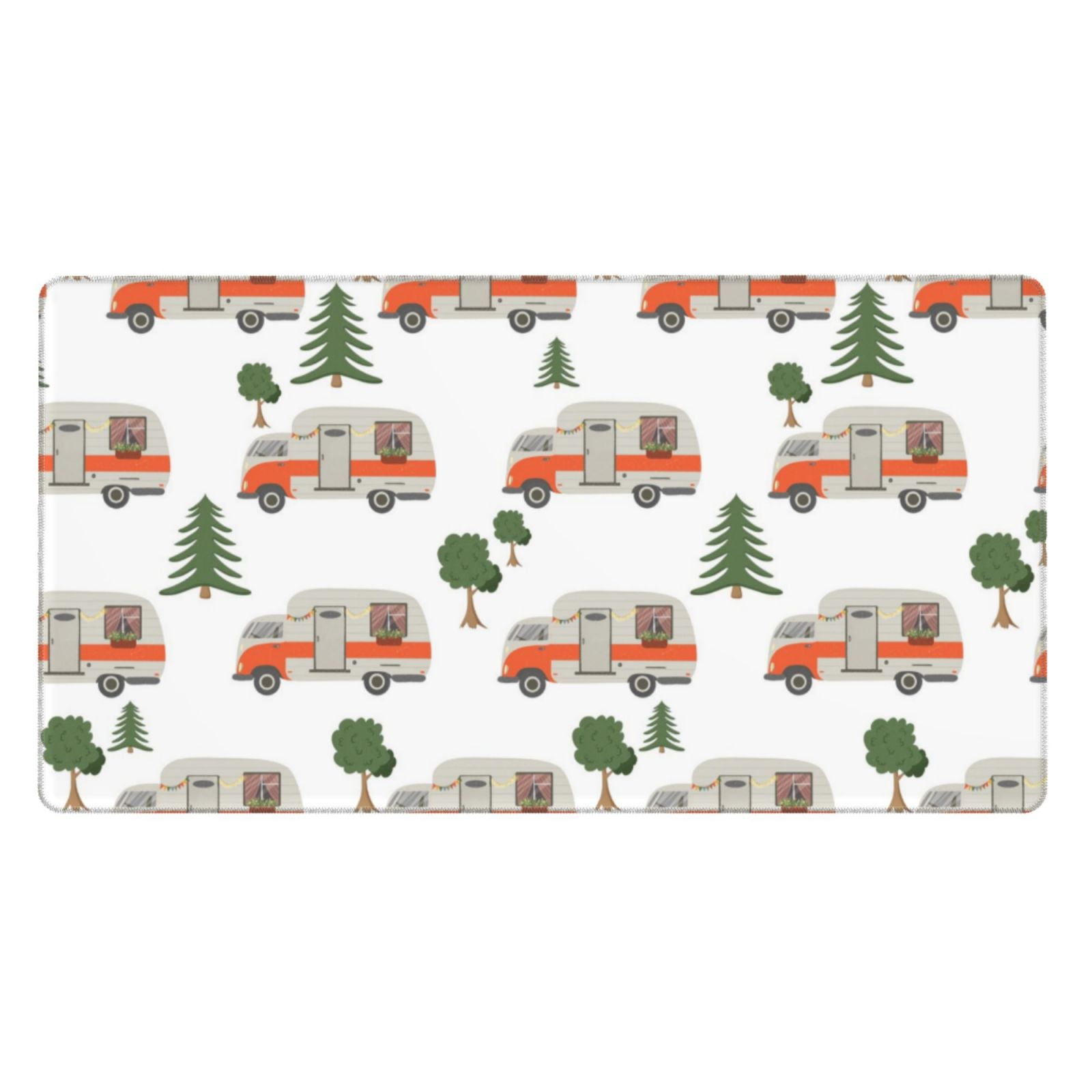 Jgfou Camp Van Style Large Gaming Mouse Pad Desk Mat Long Non-Slip ...