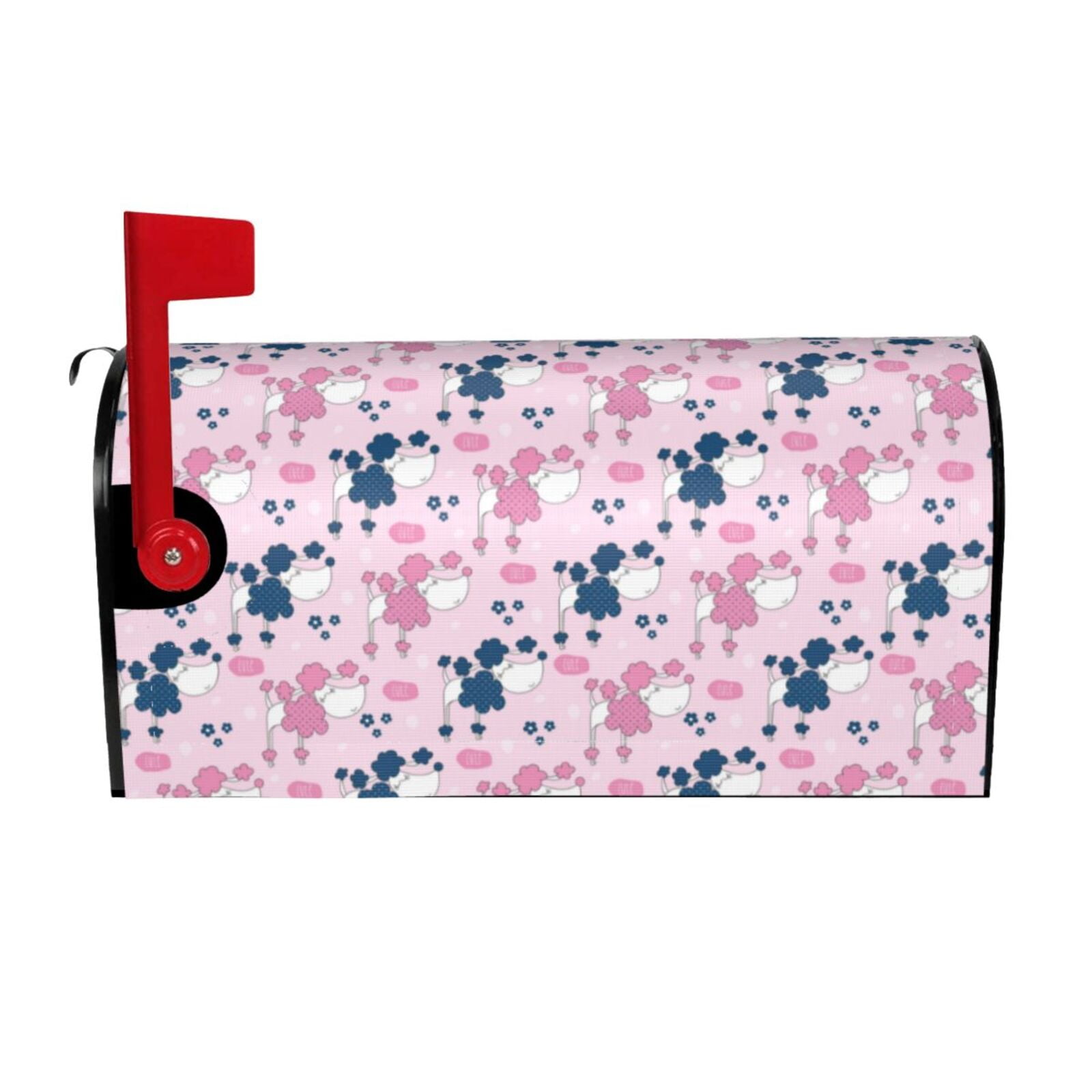 Jgfou Cartoon Poodle Dog Mailbox Covers Magnetic 25.5x21 in Mailbox ...