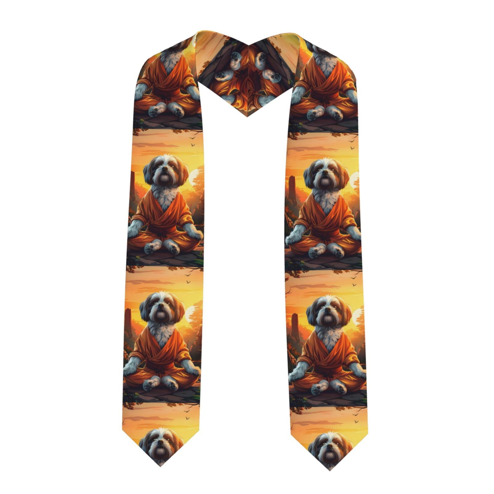 Jgfou Cartoon Puppy Sunset Print Graduation Stoles, Unisex Adult ...