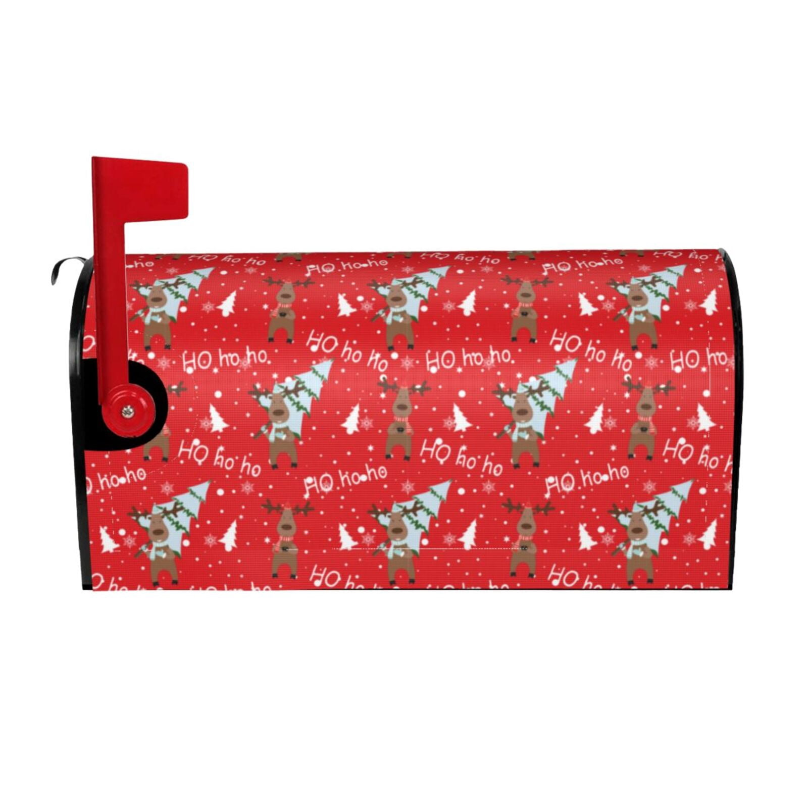 Jgfou Christmas Deer 1 Mailbox Covers Magnetic 25.5x21 in Mailbox Wraps ...