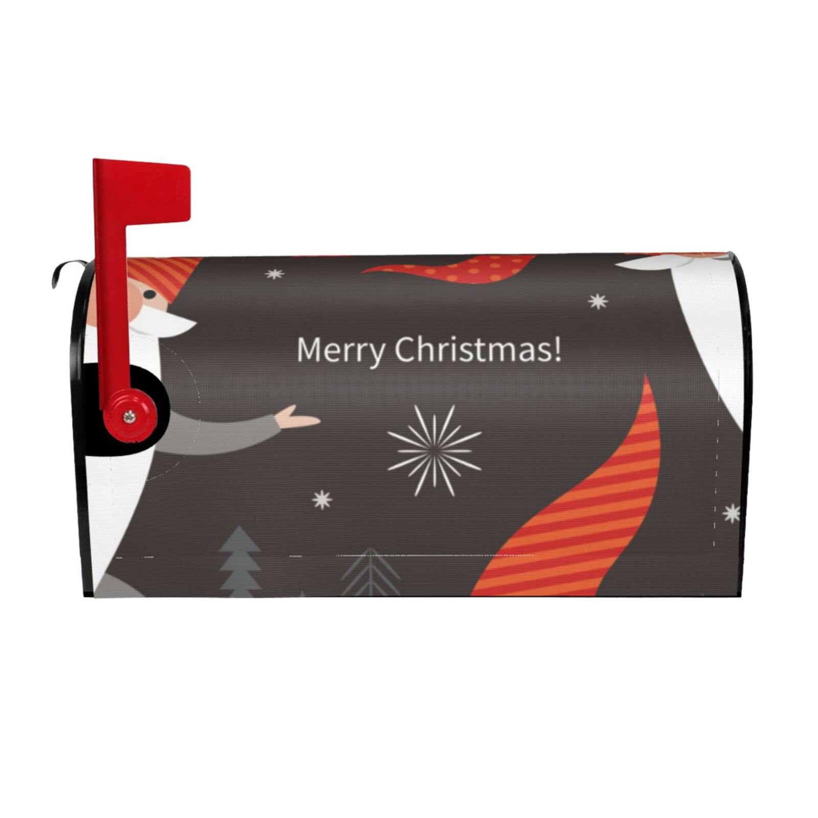 Jgfou Christmas Gnomes In Red Hats Mailbox Covers Magnetic 25.5x21 in ...