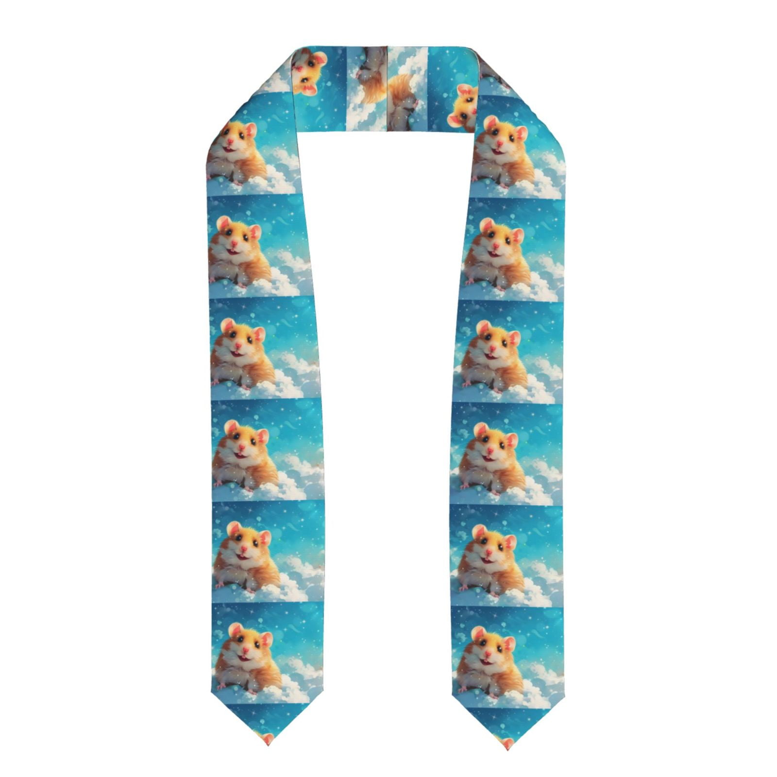 Jgfou Cloud Cute Hamster Print Graduation Stoles, Unisex Adult ...