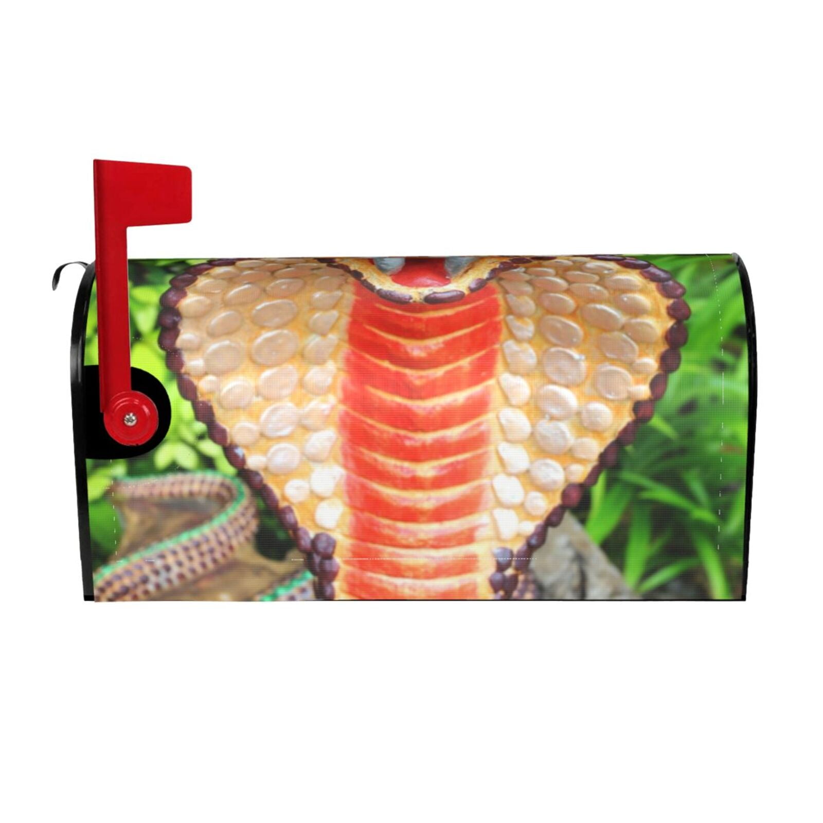 Jgfou Cobra Snake Mailbox Covers Magnetic 25.5x21 in Mailbox Wraps Post ...