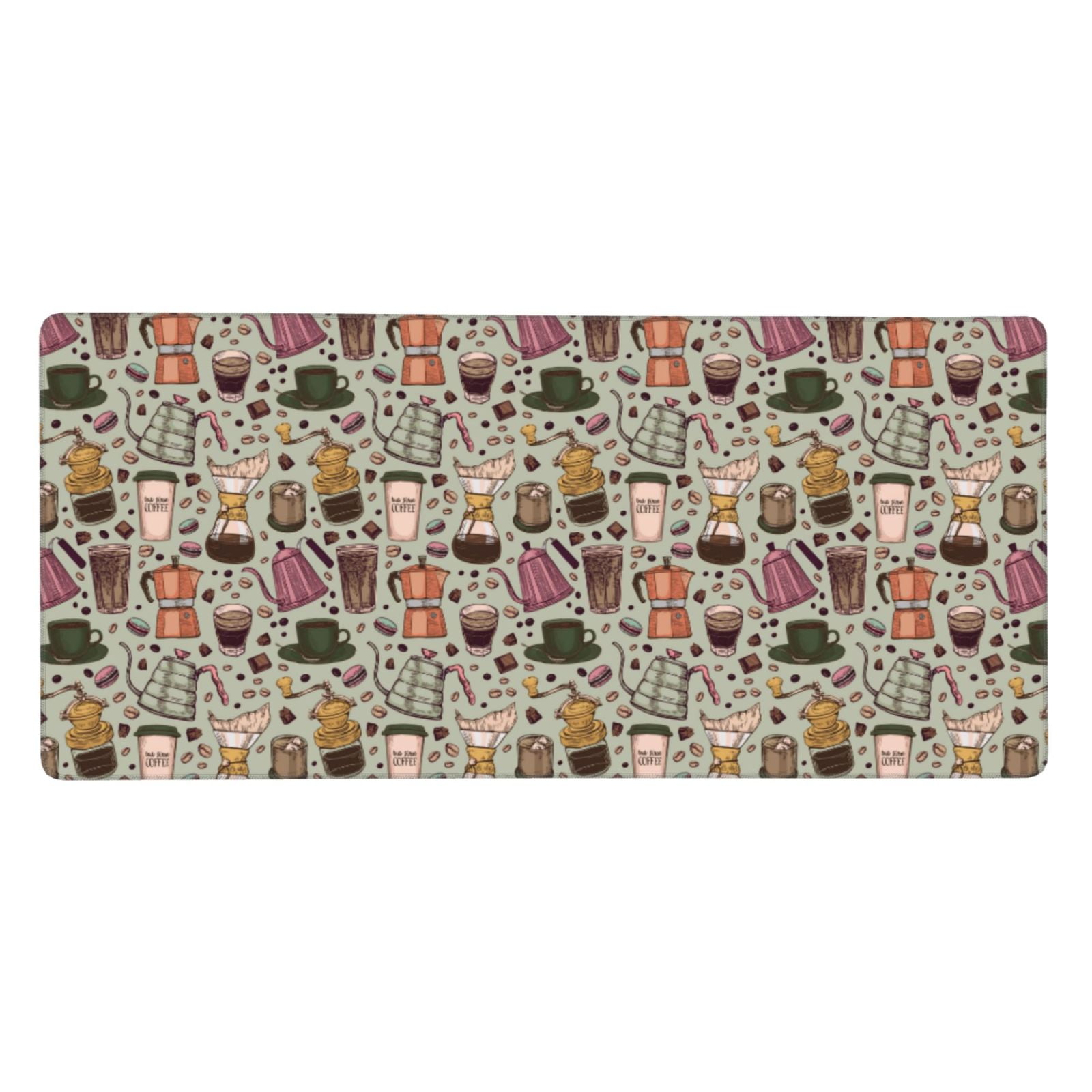 Jgfou Coffee pots cup Pattern 16x35.5in in Large Gaming Mouse Pad with ...