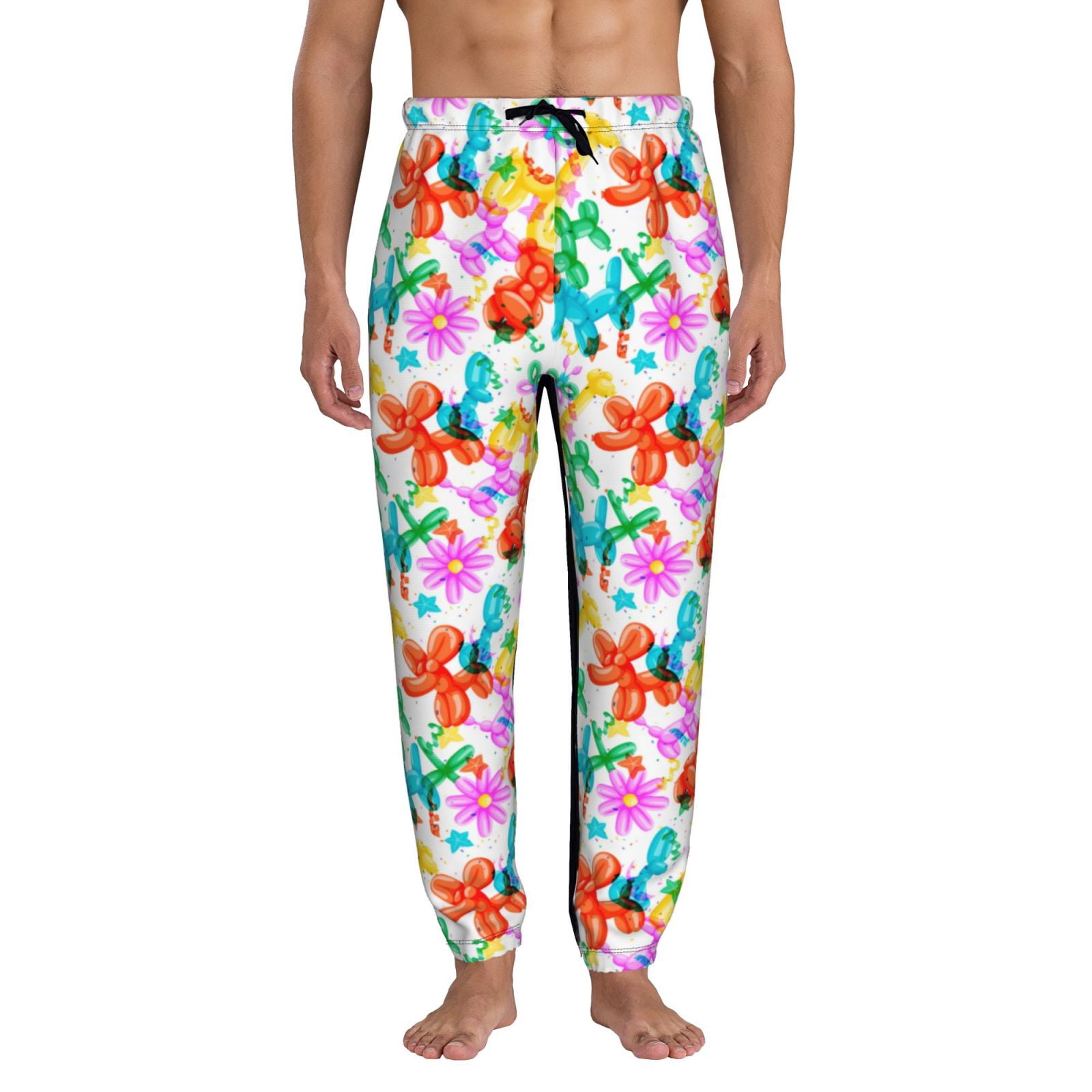Jgfou Colorful Air Balloons Print Sweatpants for Men Joggers - Men's ...