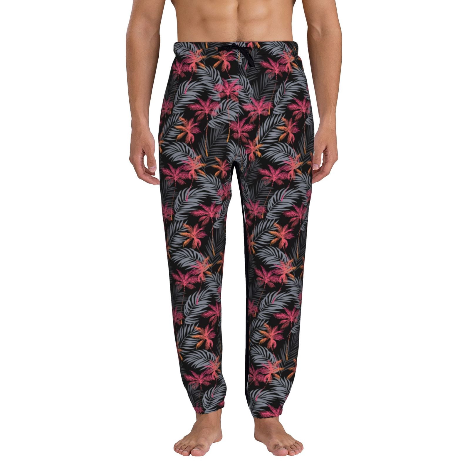 Jgfou Colorful Hawaii Palms Print Sweatpants for Men Joggers - Men's ...