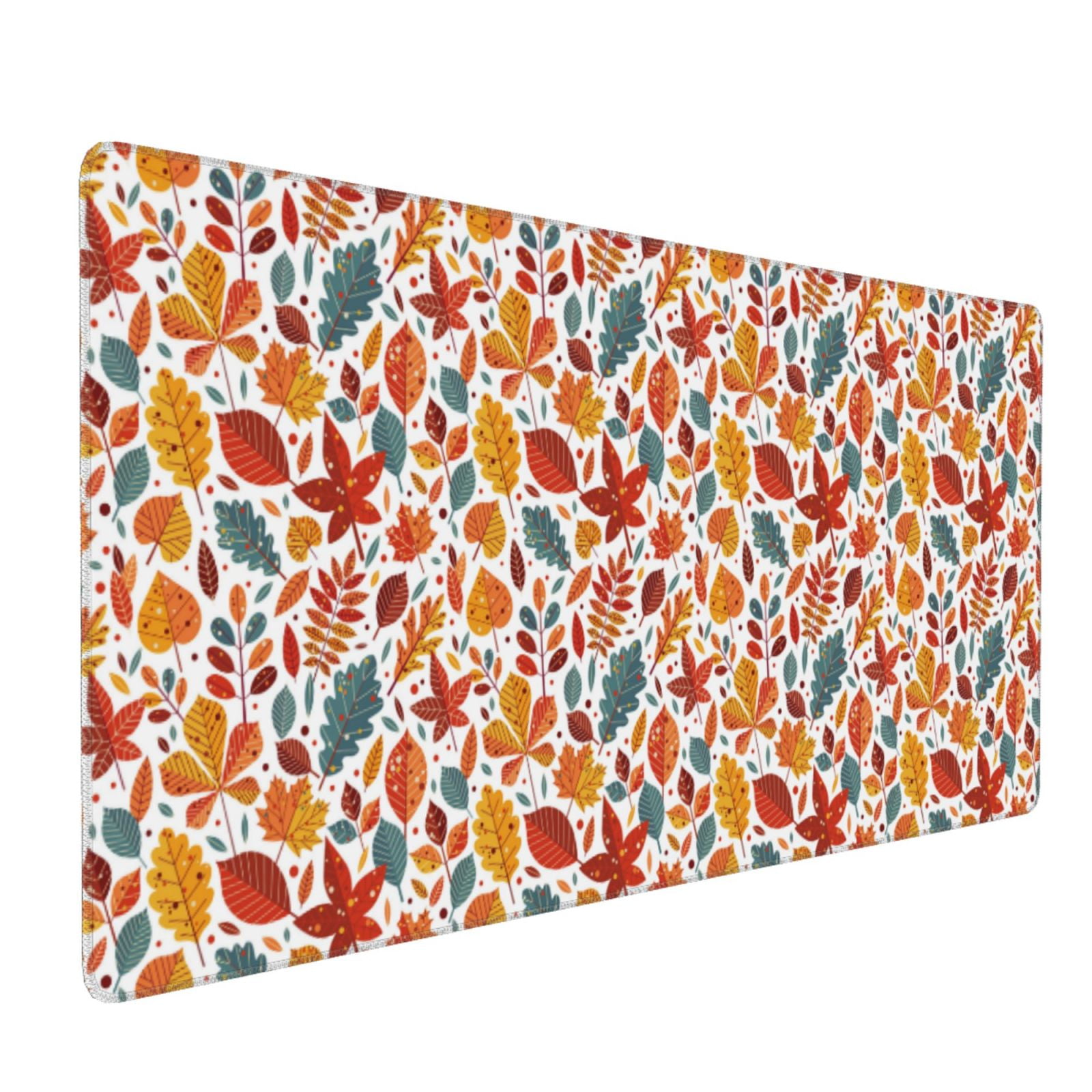 Jgfou Colorful Maple Leaves Print Large 16x35.5in Mouse Pad ...
