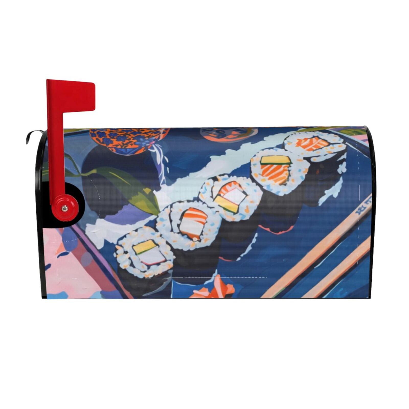 Jgfou Colorful Sushi Food Art Mailbox Covers Magnetic 21x18 in Mailbox ...
