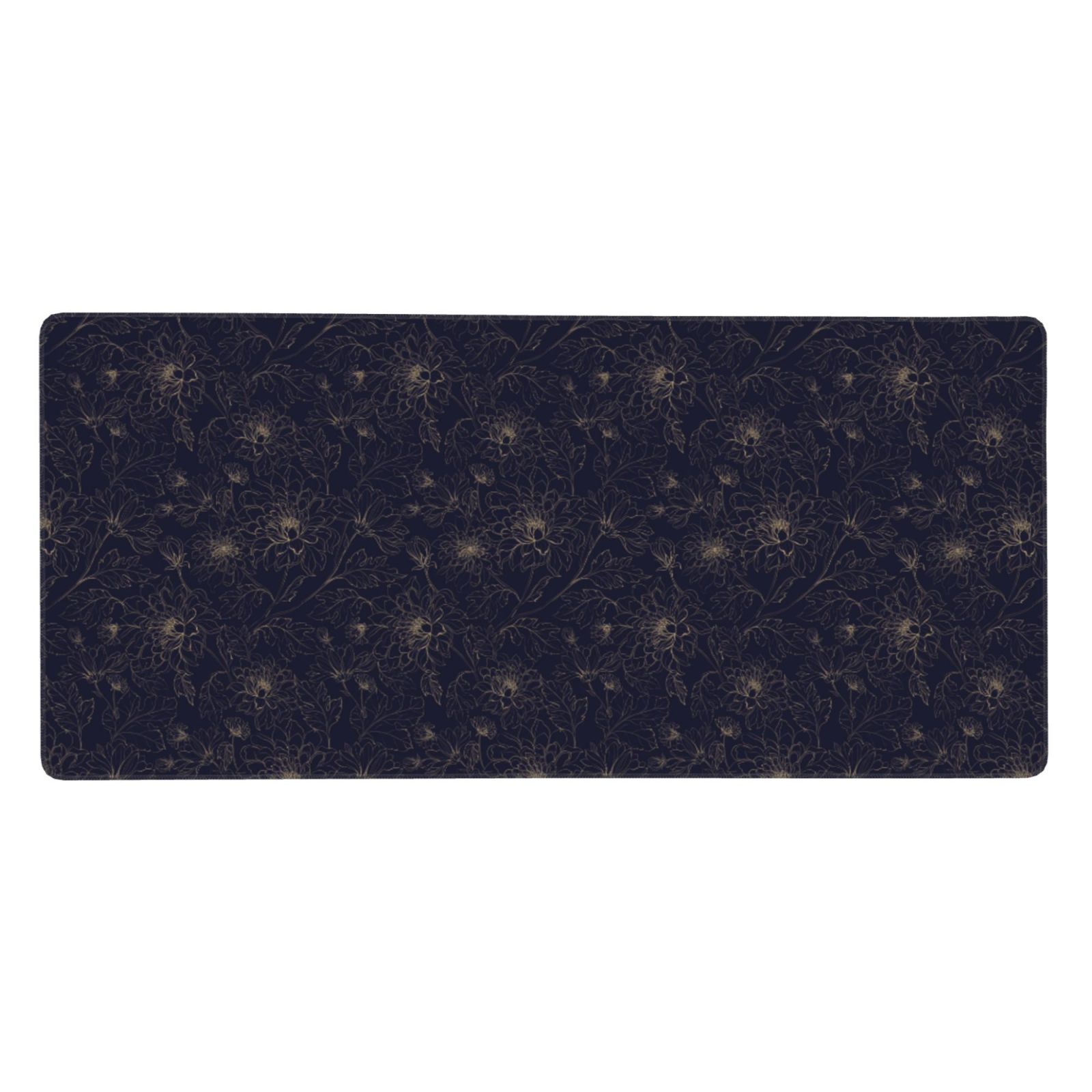 Jgfou Copper-Gold Gloss Outline Chrysanthemum Pattern 16x35.5in in ...