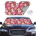 Jgfou Cow And Flower Windshield Sun Shades Car Sun Shade For Front