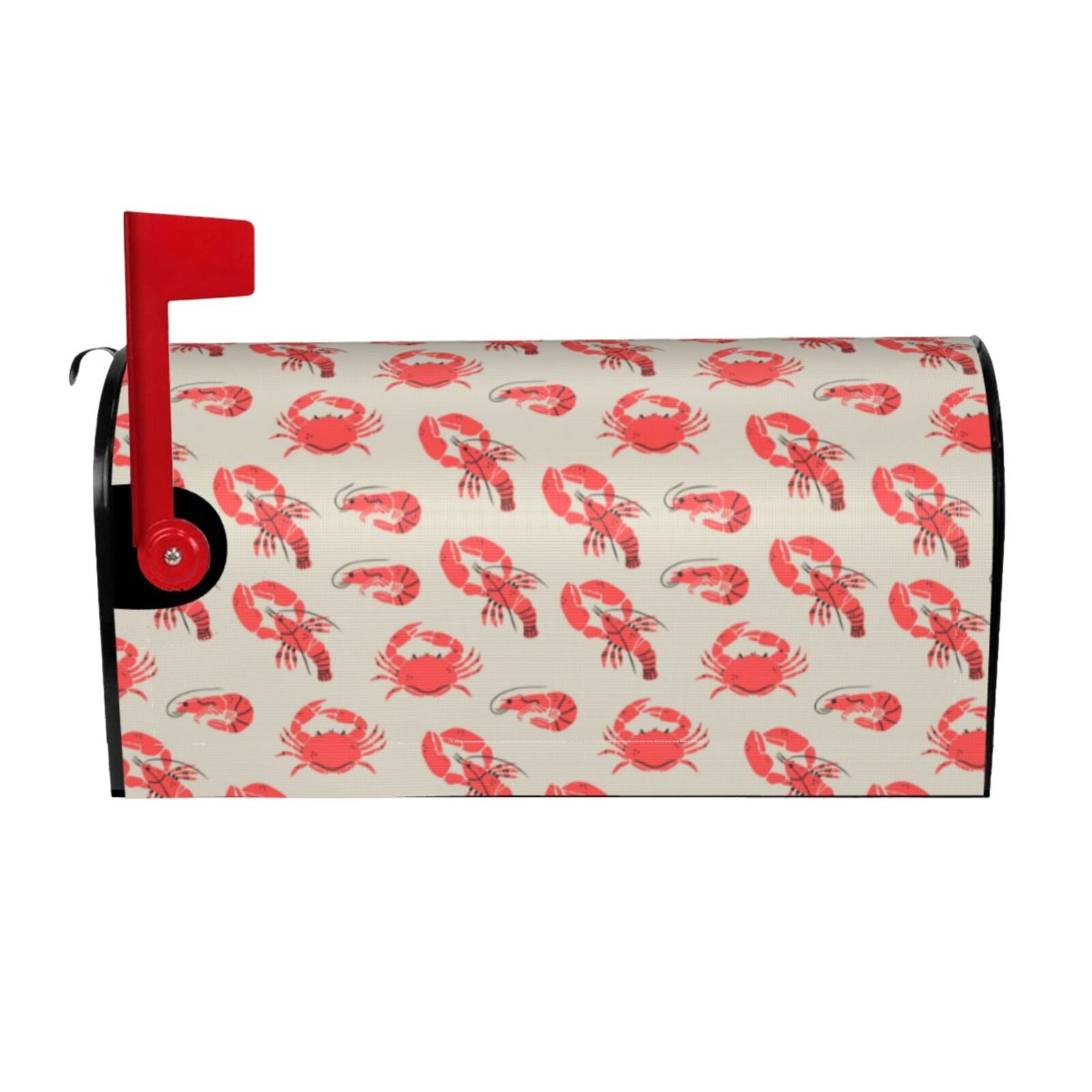 Jgfou Crab Lobster 1 Mailbox Covers Magnetic 25.5x21 in Mailbox Wraps ...