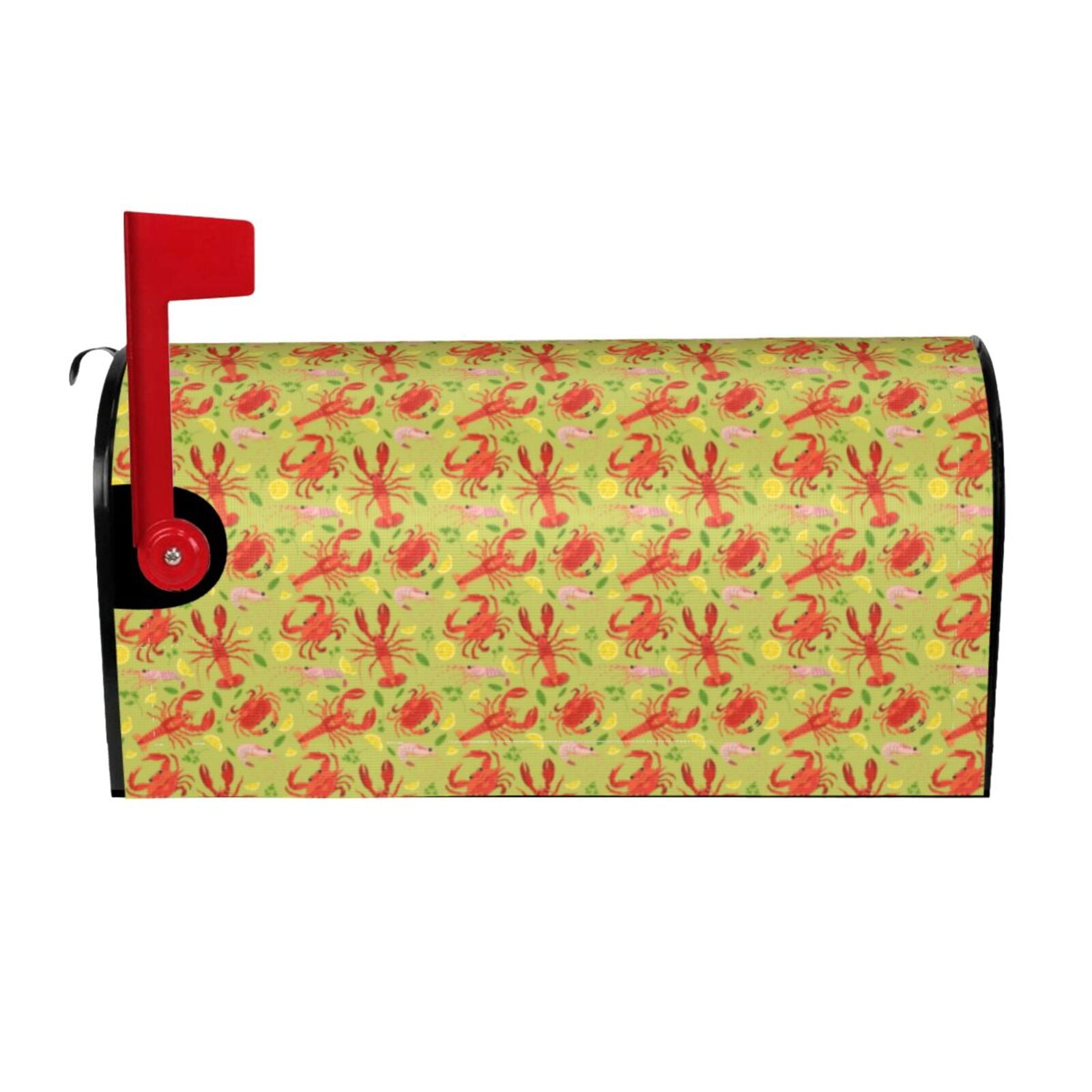 Jgfou Crab Lobster Mailbox Covers Magnetic 21x18 in Mailbox Wraps Post ...
