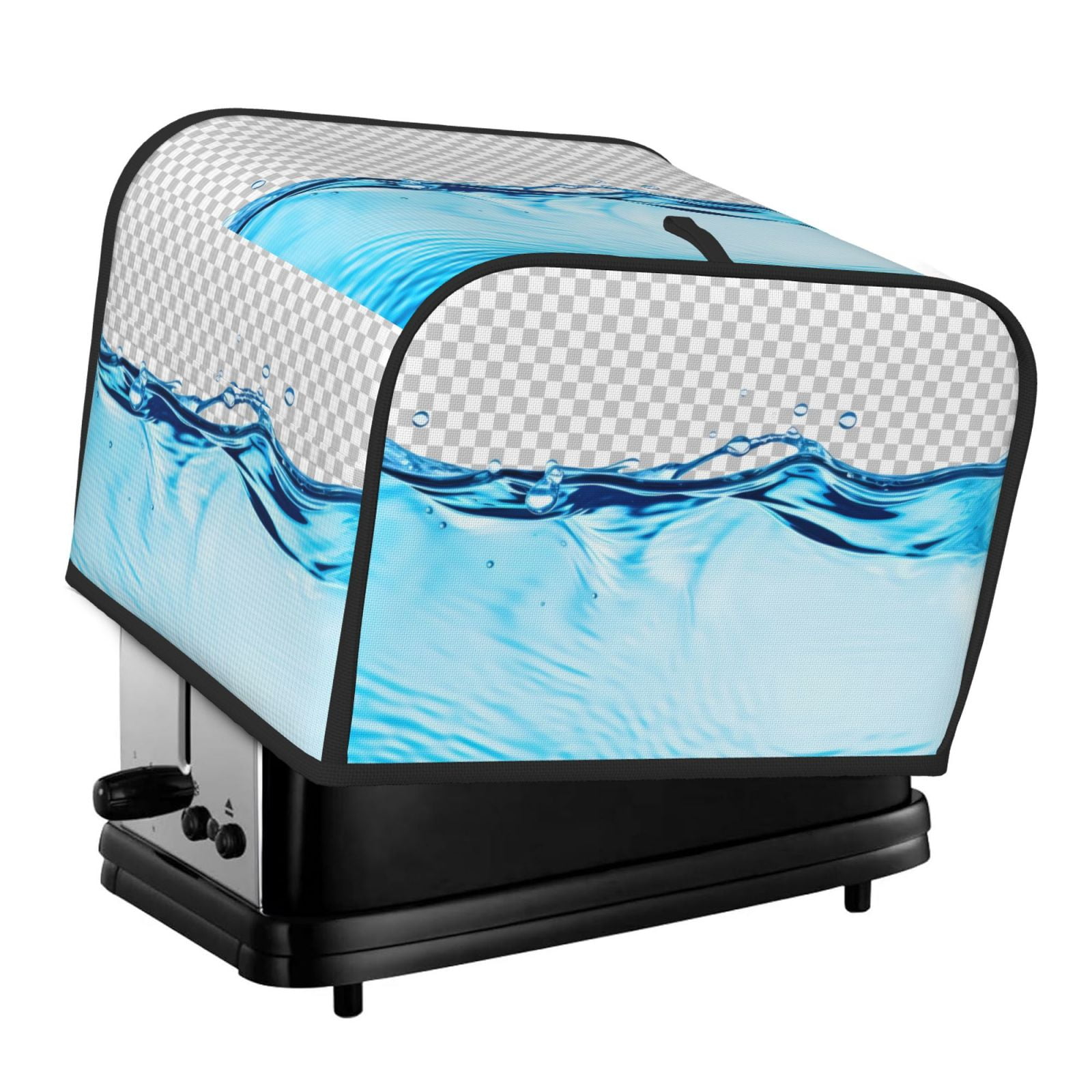 Jgfou Crystal Clear Water Splash Print Toaster Cover Appliance 4 Slice ...