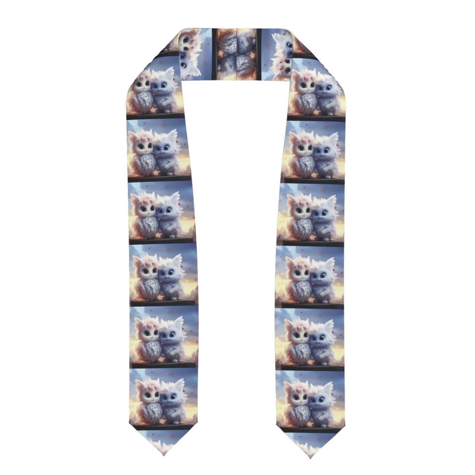 Jgfou Cute Animal Couple Print Graduation Stoles, Unisex Adult ...