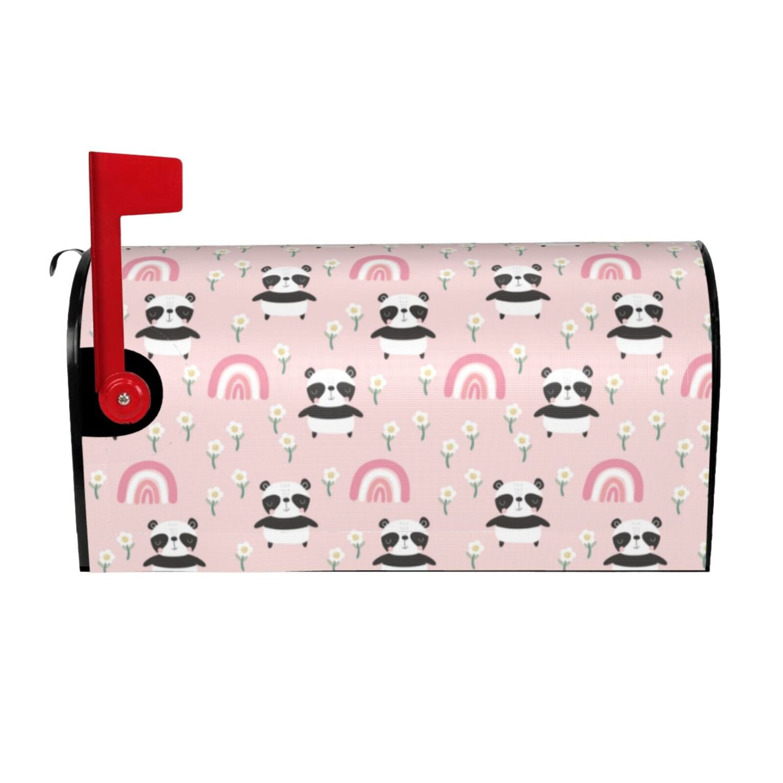 Jgfou Cute Cartoon Panda Mailbox Covers Magnetic 21x18 in Mailbox Wraps ...