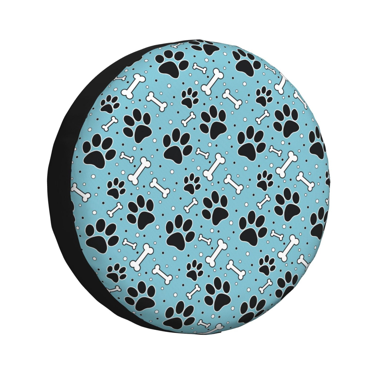 Jgfou Cute Dog Footprints Print Spare Tire Cover Weatherproof Sun ...