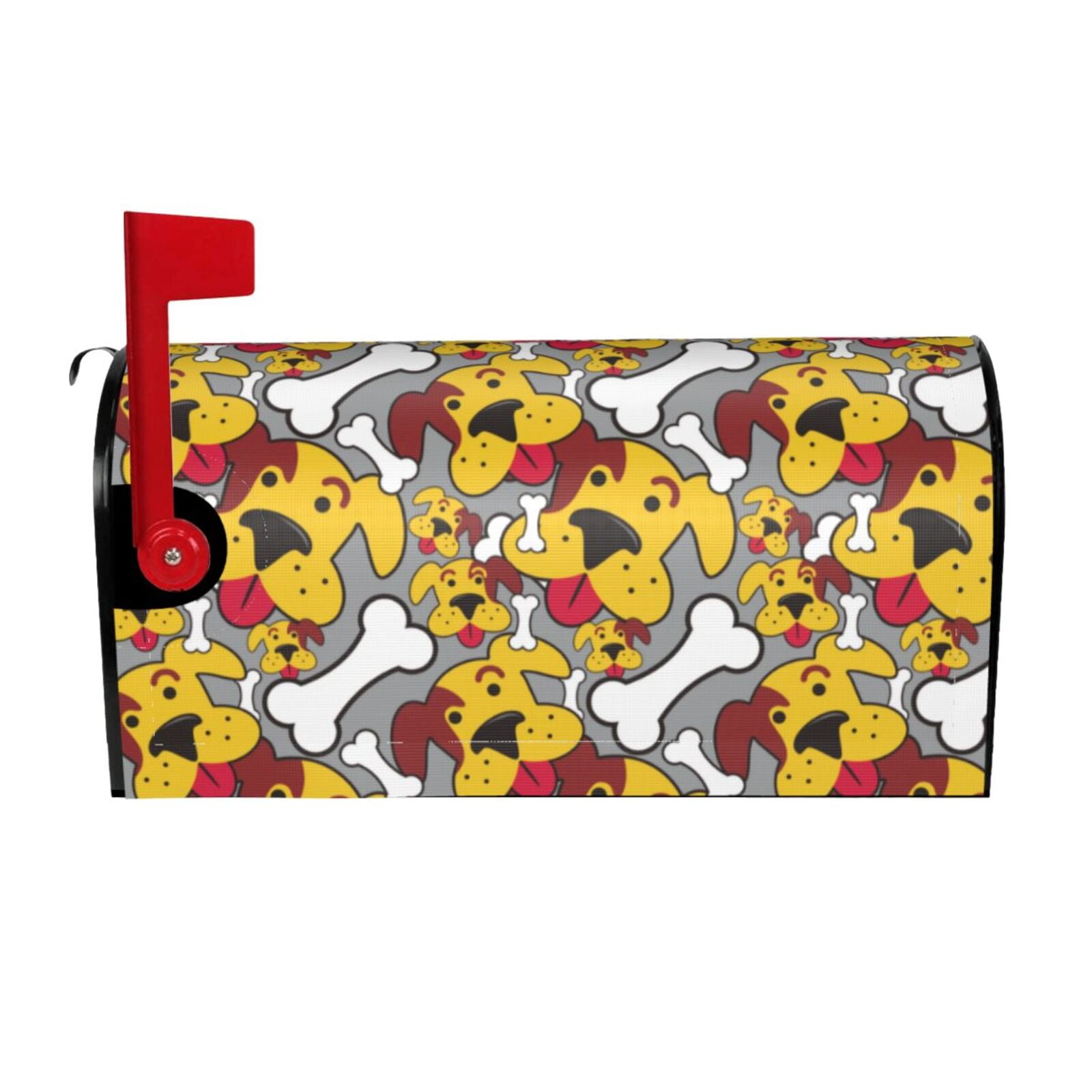 Jgfou Cute Dog Mailbox Covers Magnetic 21x18 in Mailbox Wraps Post ...