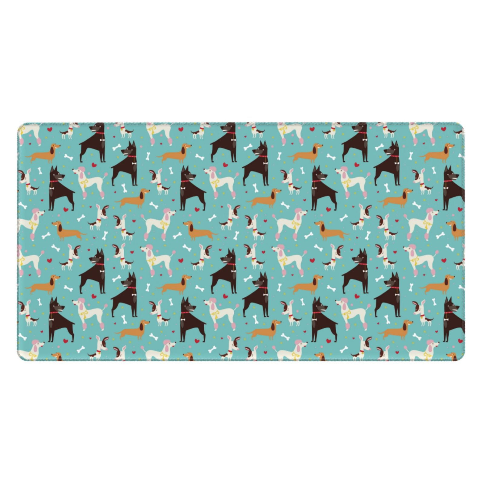 Jgfou Cute Dog Style Large Gaming Mouse Pad Desk Mat Long Non-Slip ...