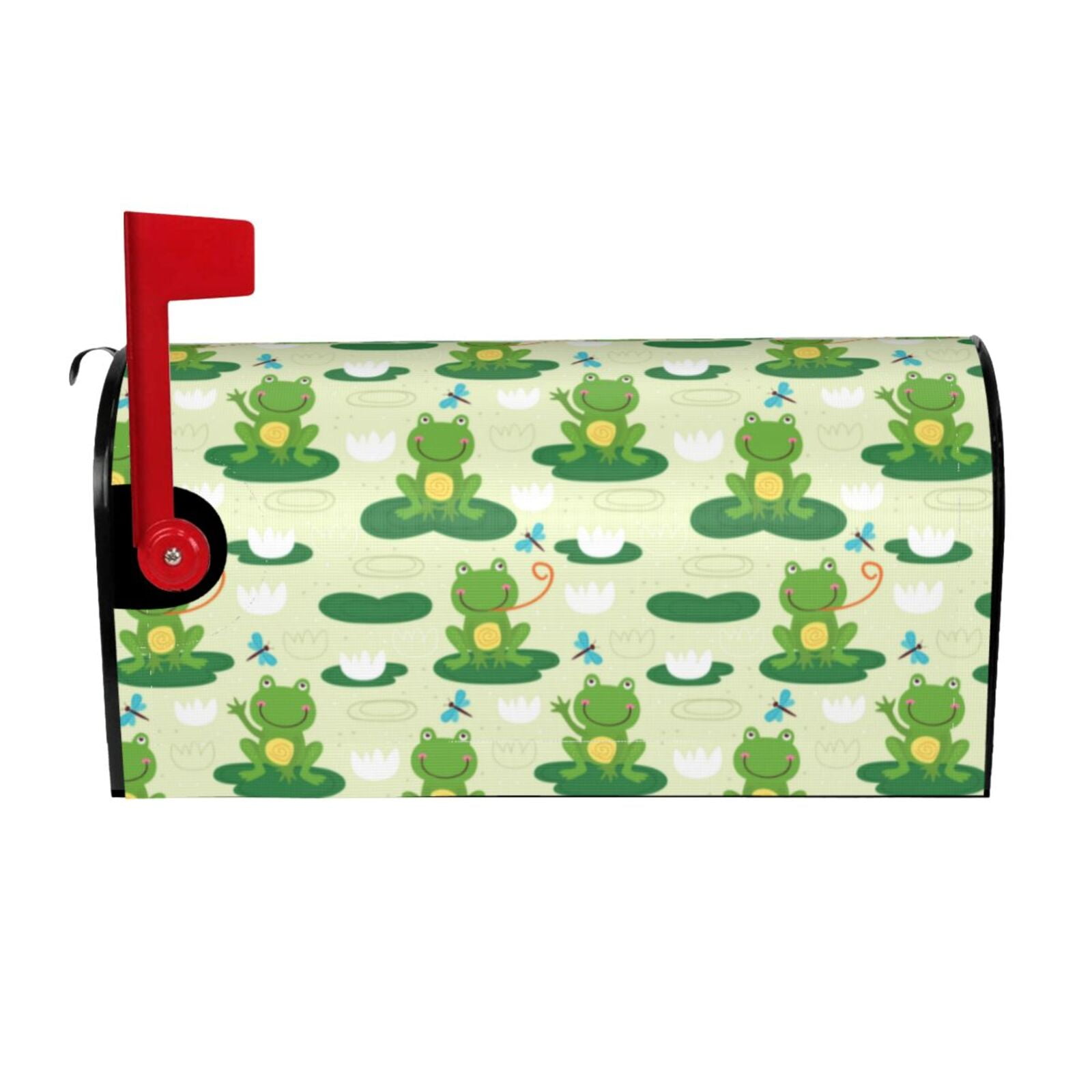 Jgfou Cute Frog1 Mailbox Covers Magnetic Mailbox Wraps Post Letter Box ...