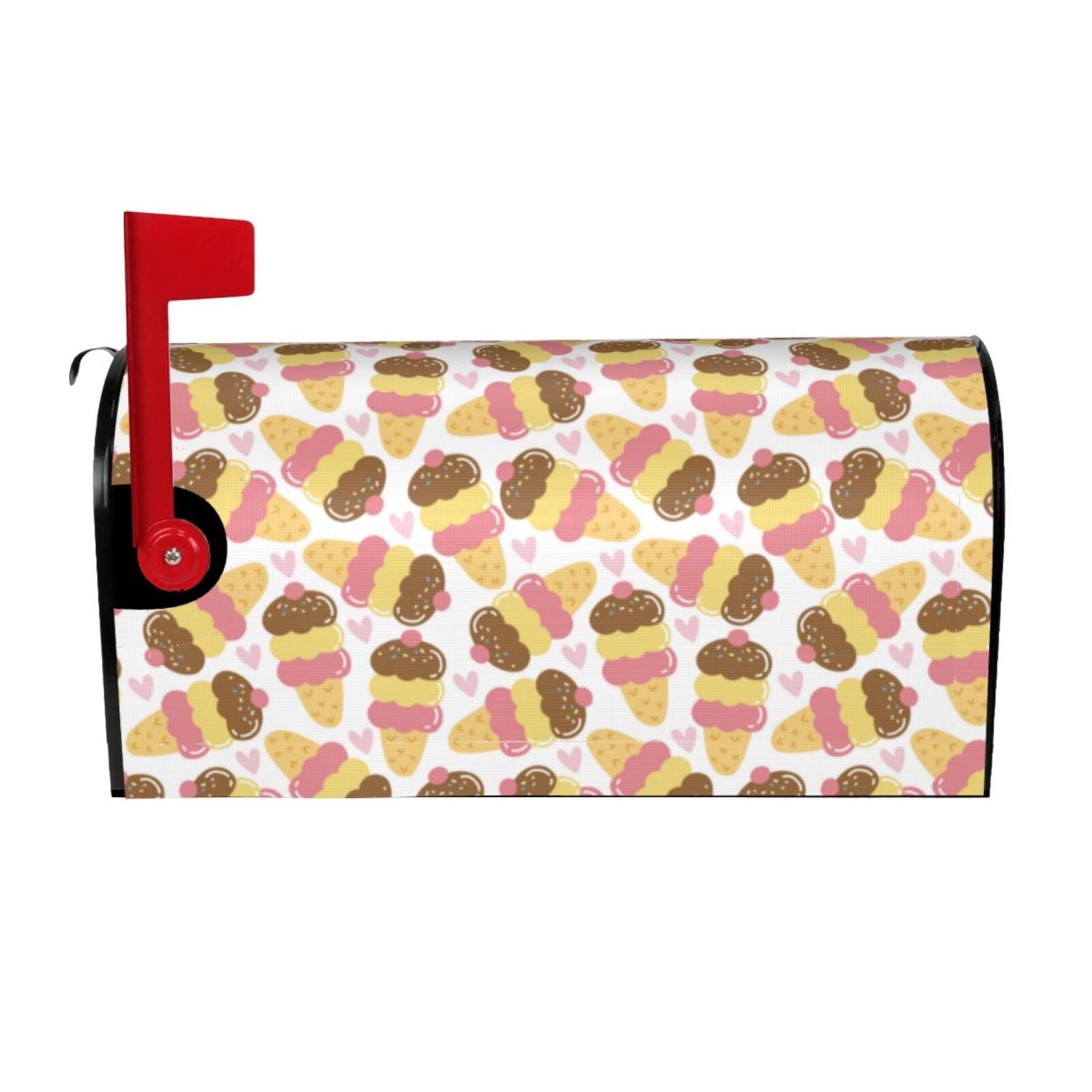 Jgfou Cute Ice Cream Mailbox Covers Magnetic Mailbox Wraps Post Letter ...