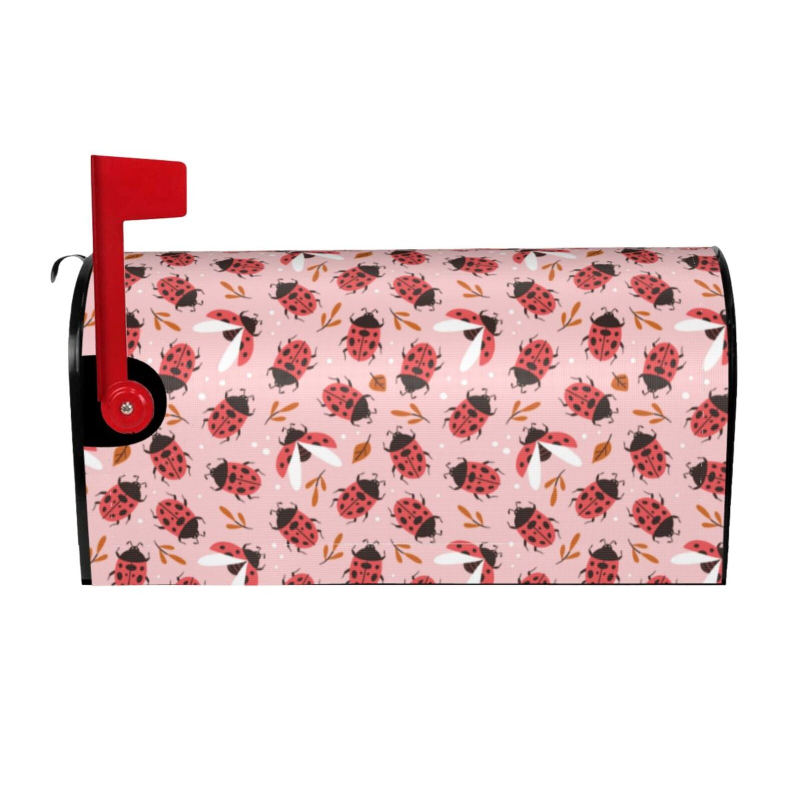 Jgfou Cute Ladybugs 1 Mailbox Covers Magnetic Mailbox Wraps Post Letter ...