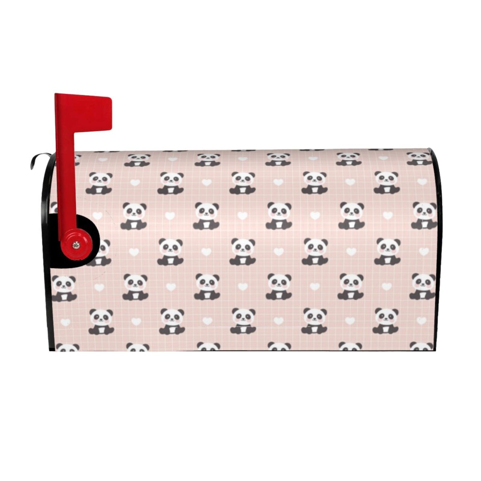 Jgfou Cute Panda Mailbox Covers Magnetic 25.5x21 in Mailbox Wraps Post ...
