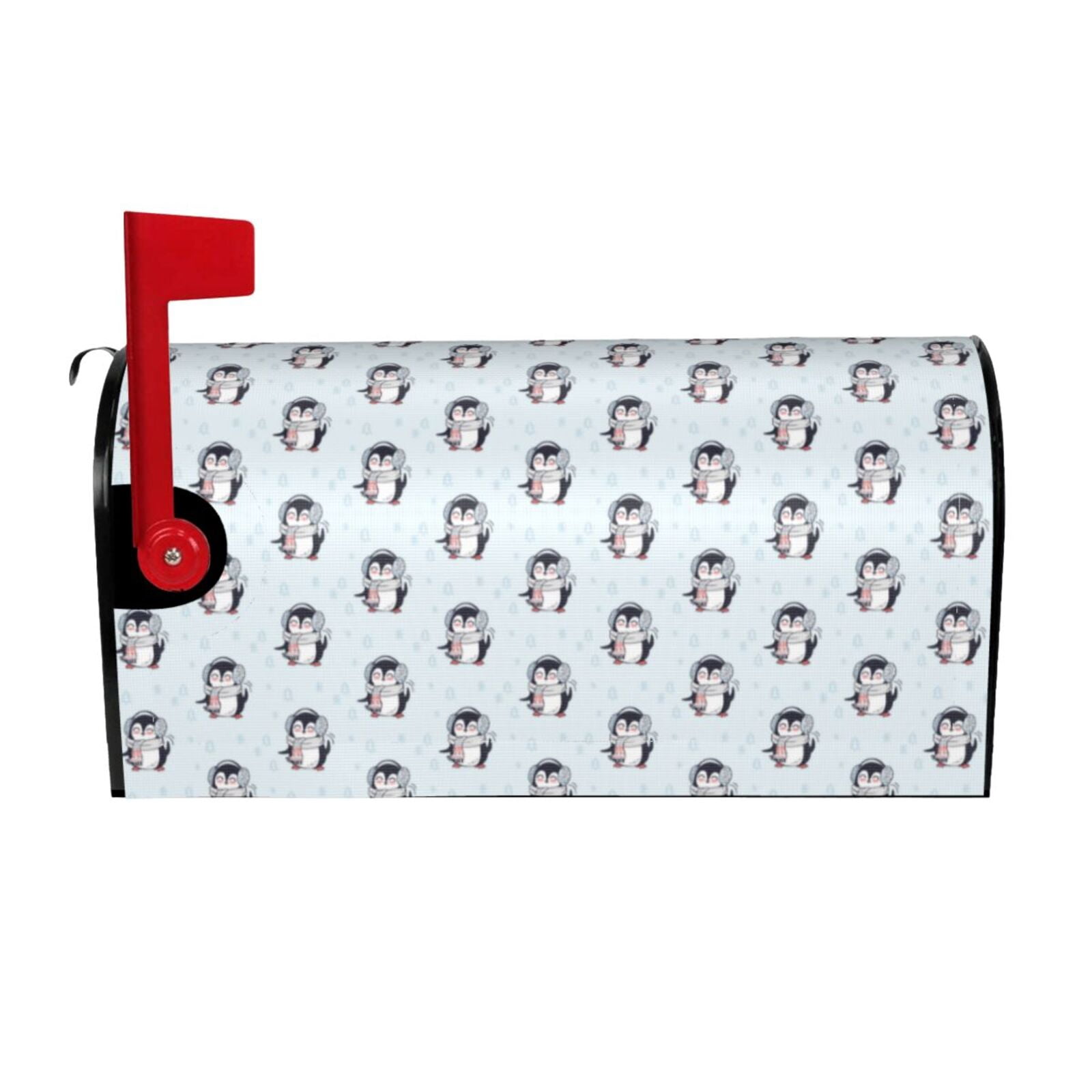 Jgfou Cute Penguin with Scarf Mailbox Covers Magnetic 25.5x21 in ...