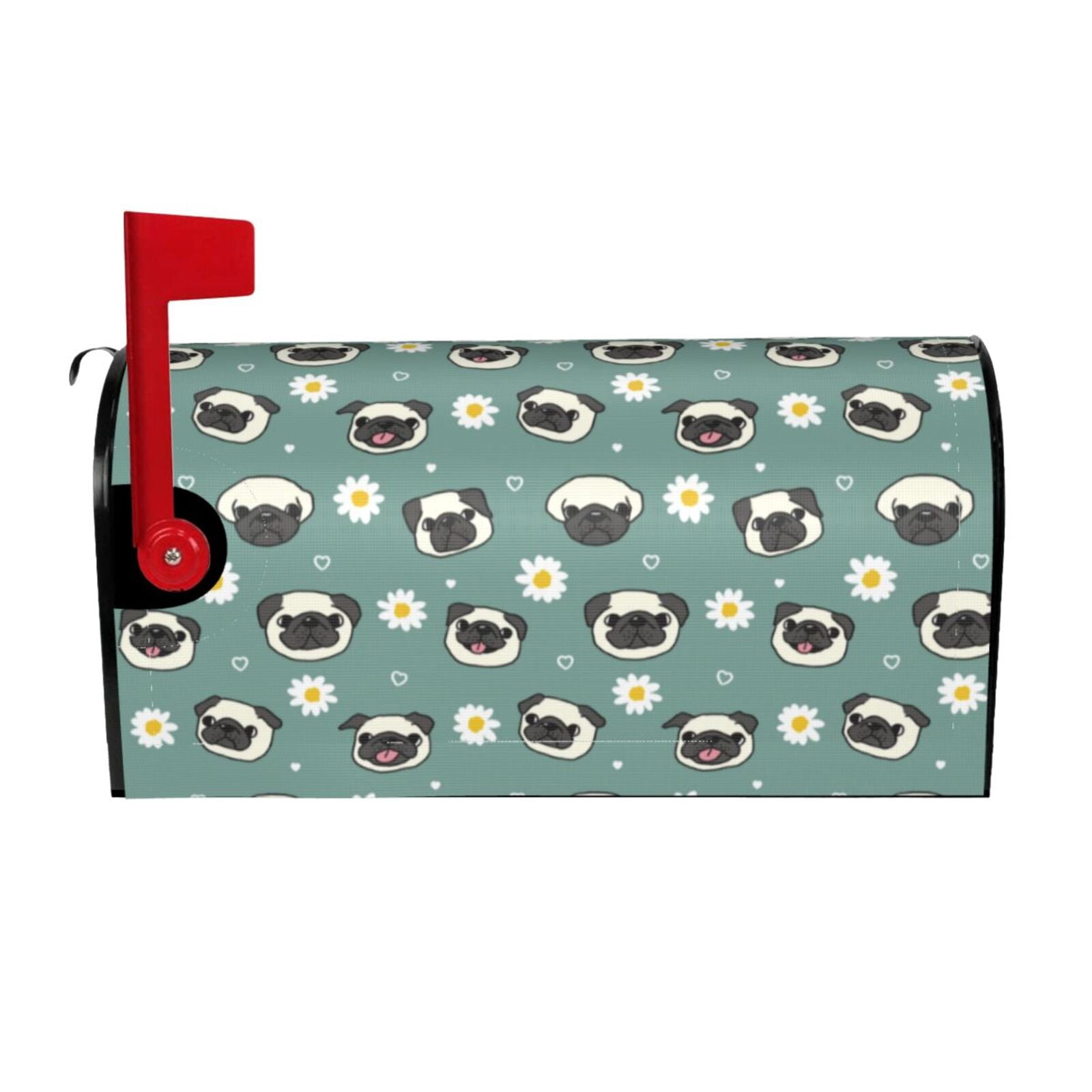 Jgfou Cute Puppy Mailbox Covers Magnetic 21x18 in Mailbox Wraps Post ...