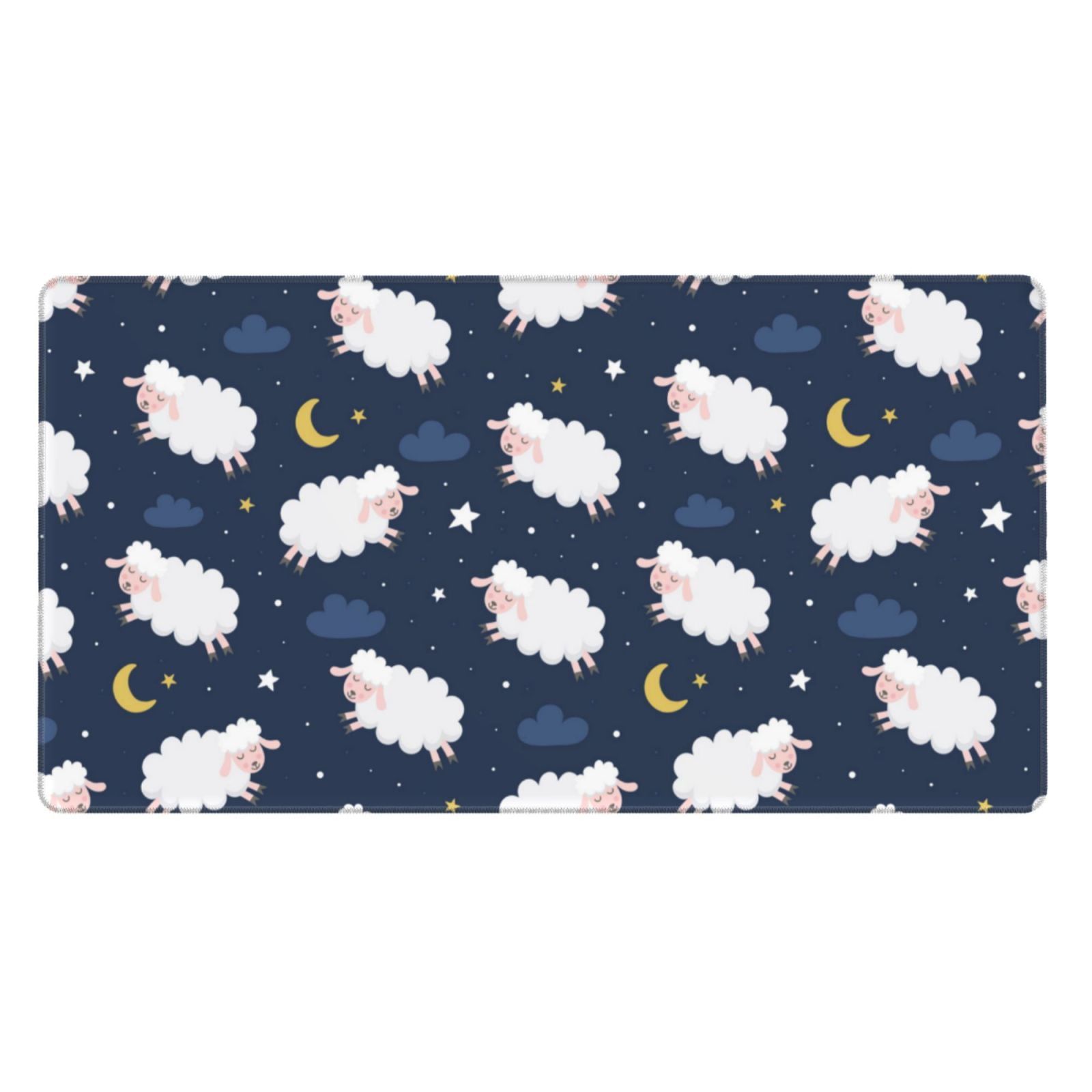 Jgfou Cute Sheep 1 Style Large Gaming Mouse Pad Desk Mat Long Non-Slip ...