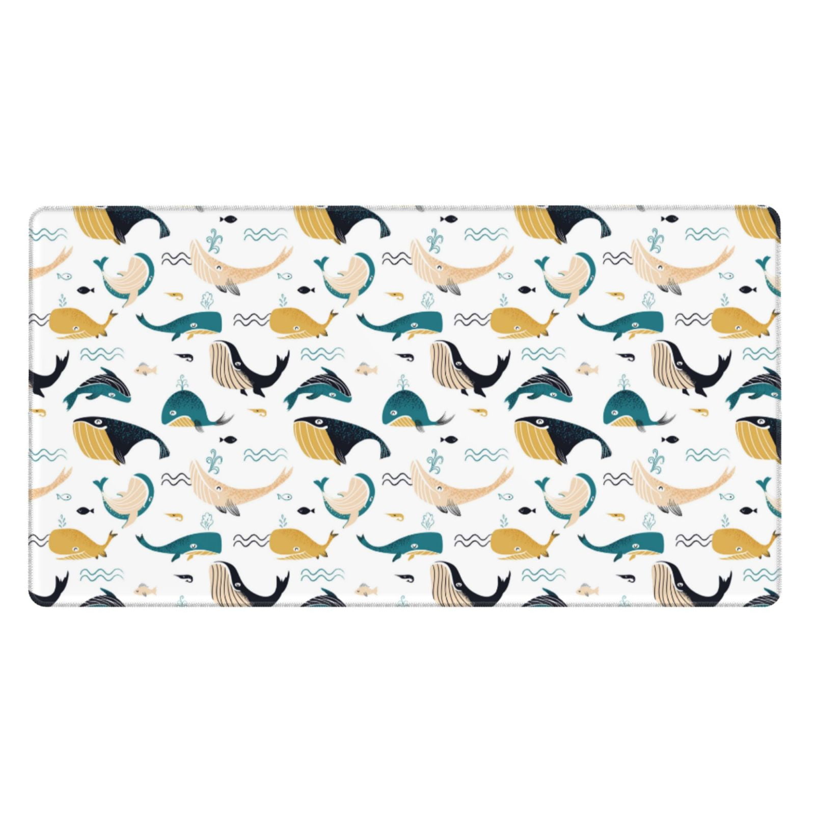 Jgfou Cute Whale Style Large Gaming Mouse Pad Desk Mat Long Non-Slip ...