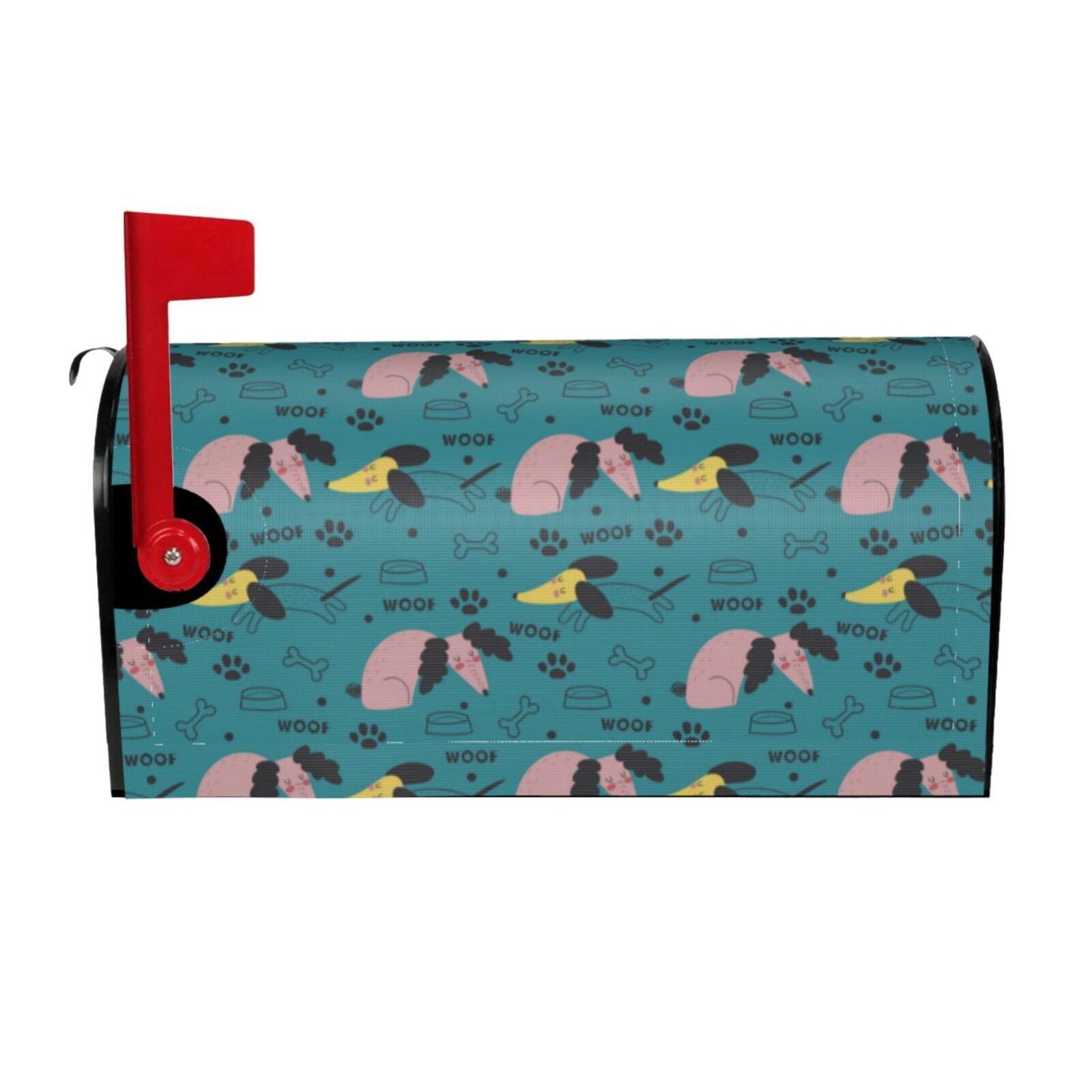 Jgfou Dachshund Dog Mailbox Covers Magnetic 21x18 in Mailbox Wraps Post ...