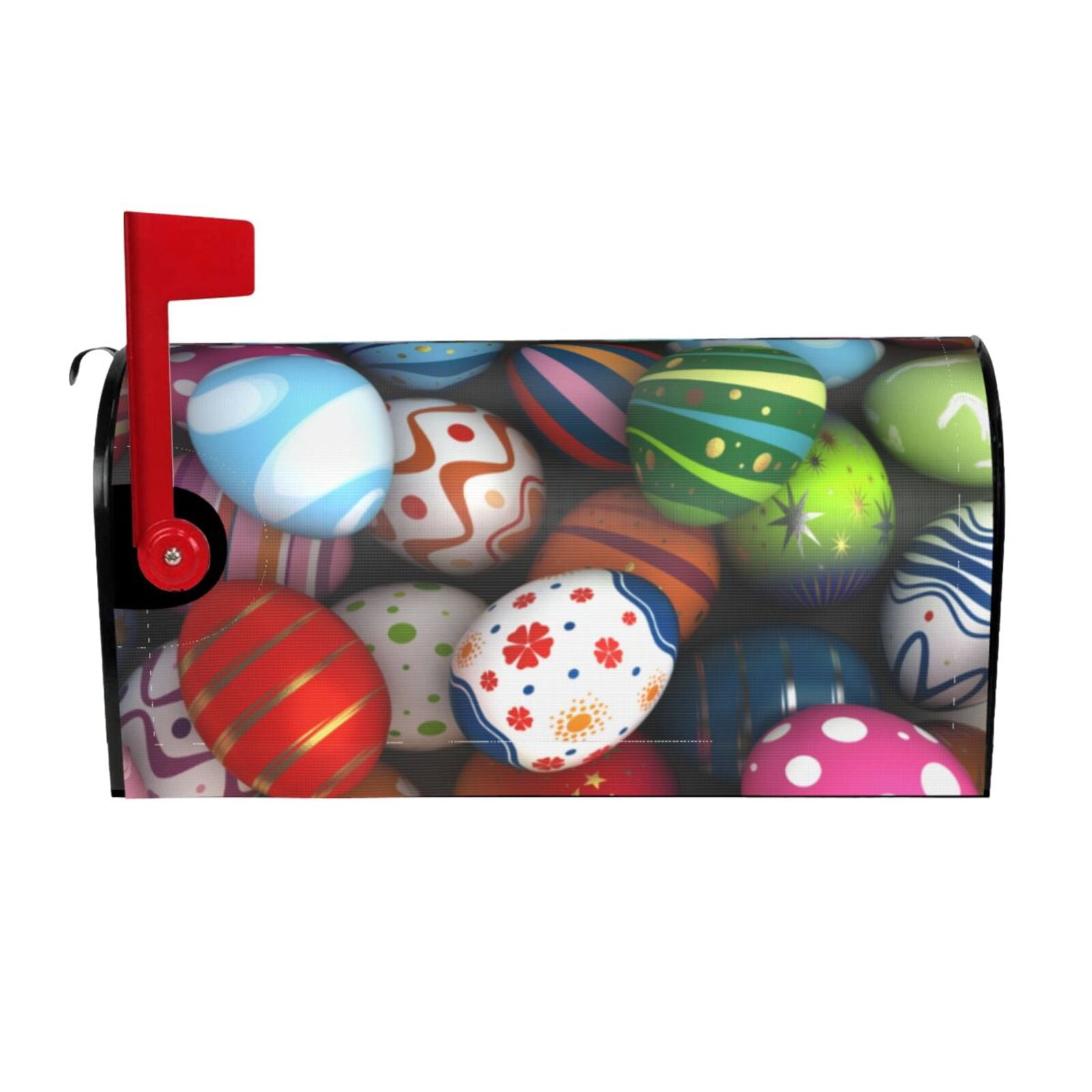 Jgfou Easter Egg Mailbox Covers Magnetic 21x18 in Mailbox Wraps Post ...