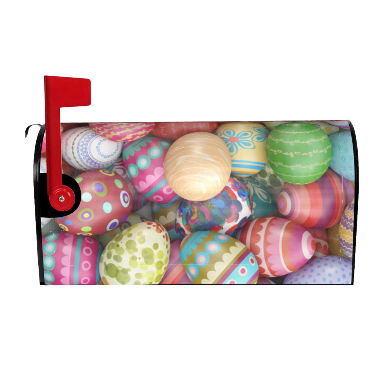 Jgfou Easter Eggs Mailbox Covers Magnetic 25.5x21 in Mailbox Wraps Post ...