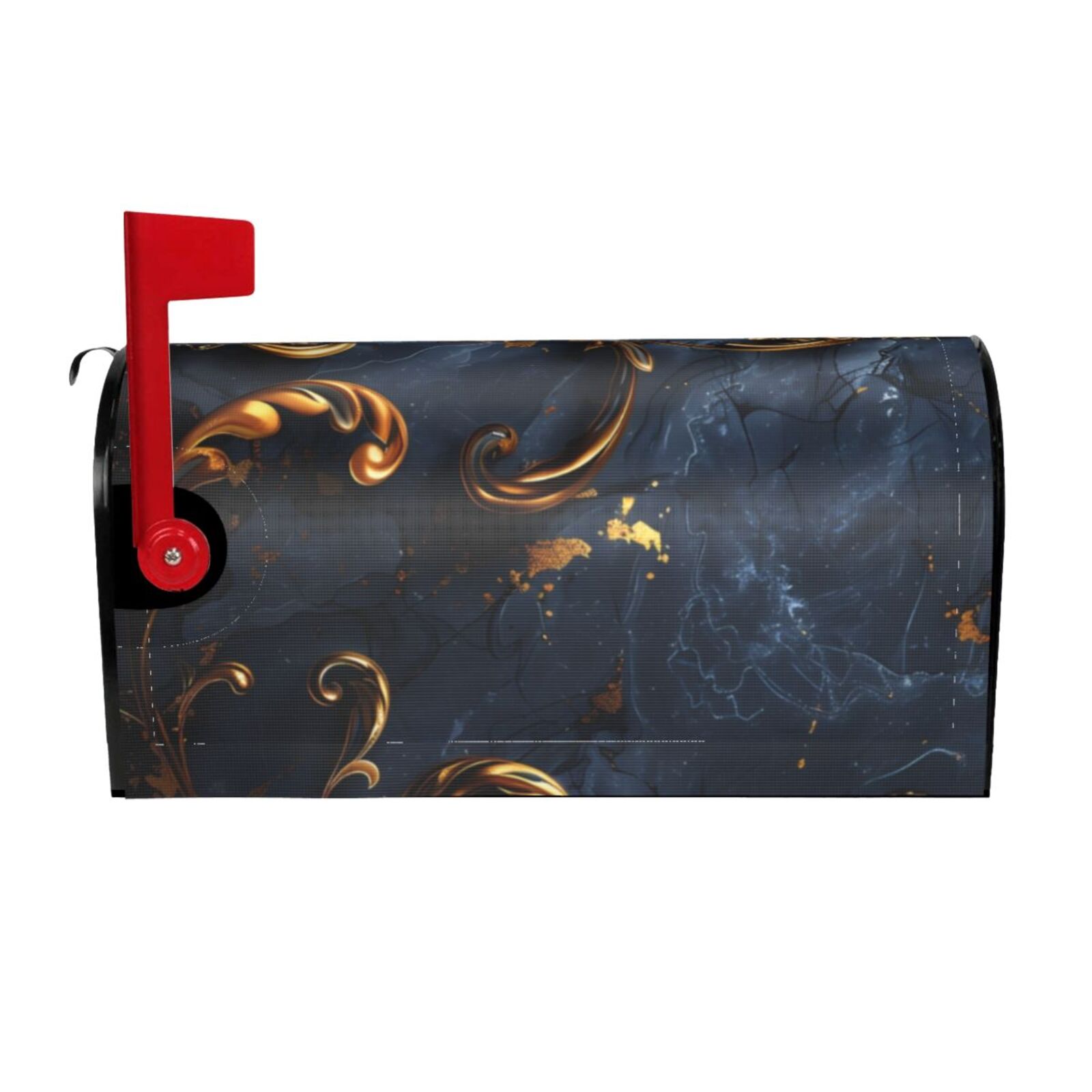 Jgfou Elegant Gold Scrollwork Mailbox Covers Magnetic 21x18 in Mailbox ...