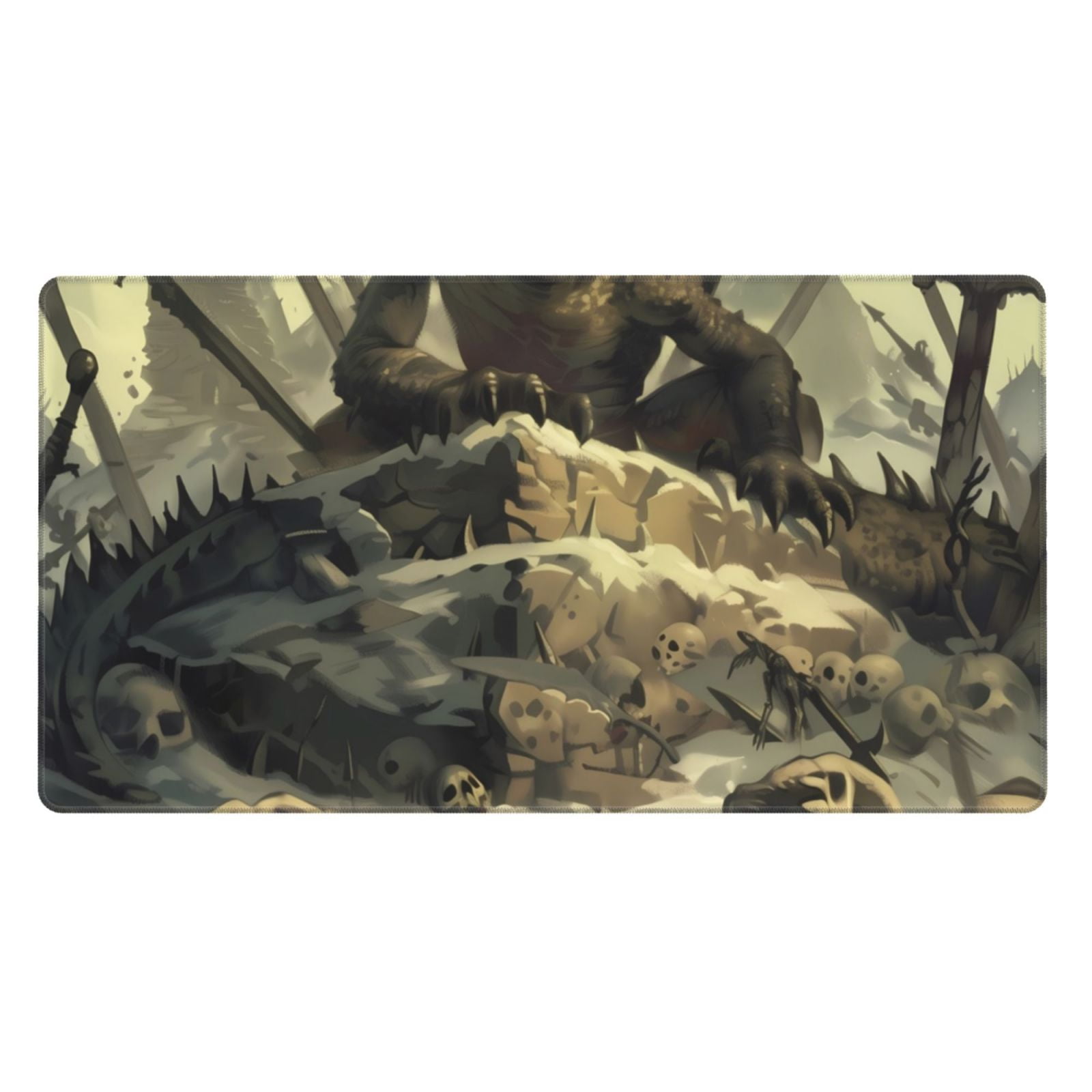 Jgfou Epic Dragon Skull Scene Style Large Gaming Mouse Pad Desk Mat ...
