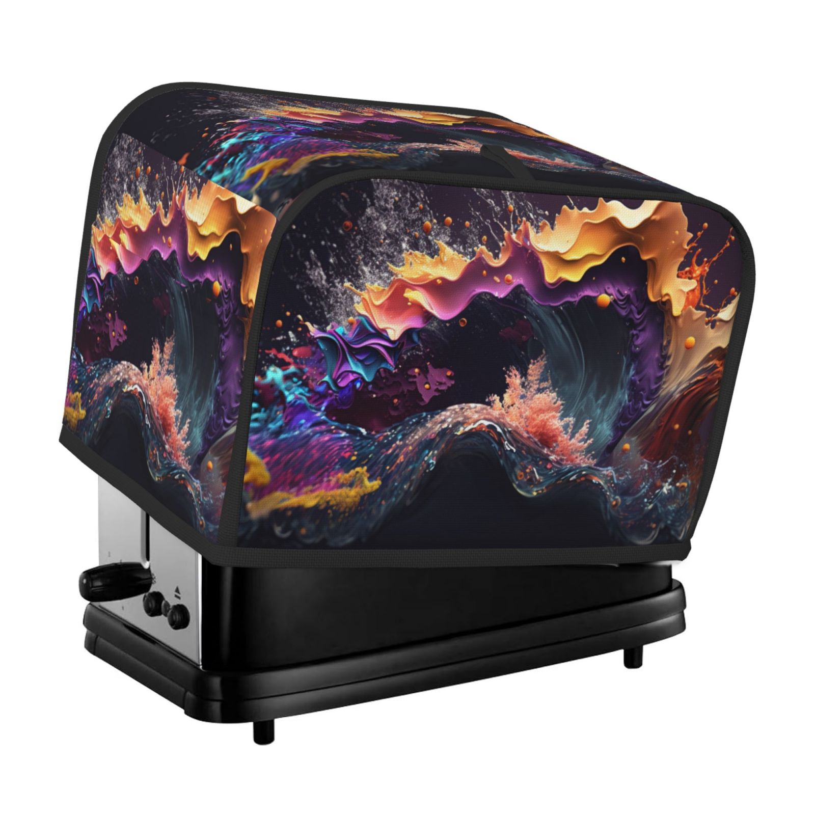 Jgfou Explosive Fluid Splash Art Print Toaster Cover Appliance 2 Slice ...