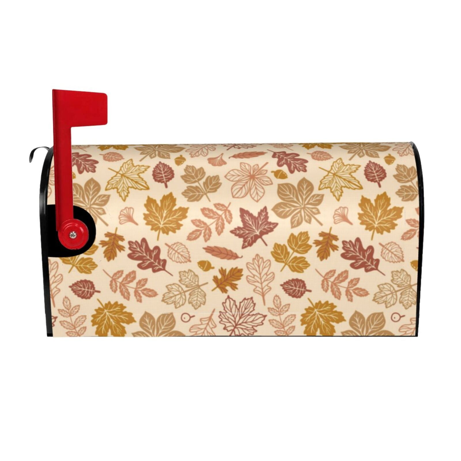 Jgfou Fall Leaves Mailbox Covers Magnetic Mailbox Wraps Post Letter Box ...