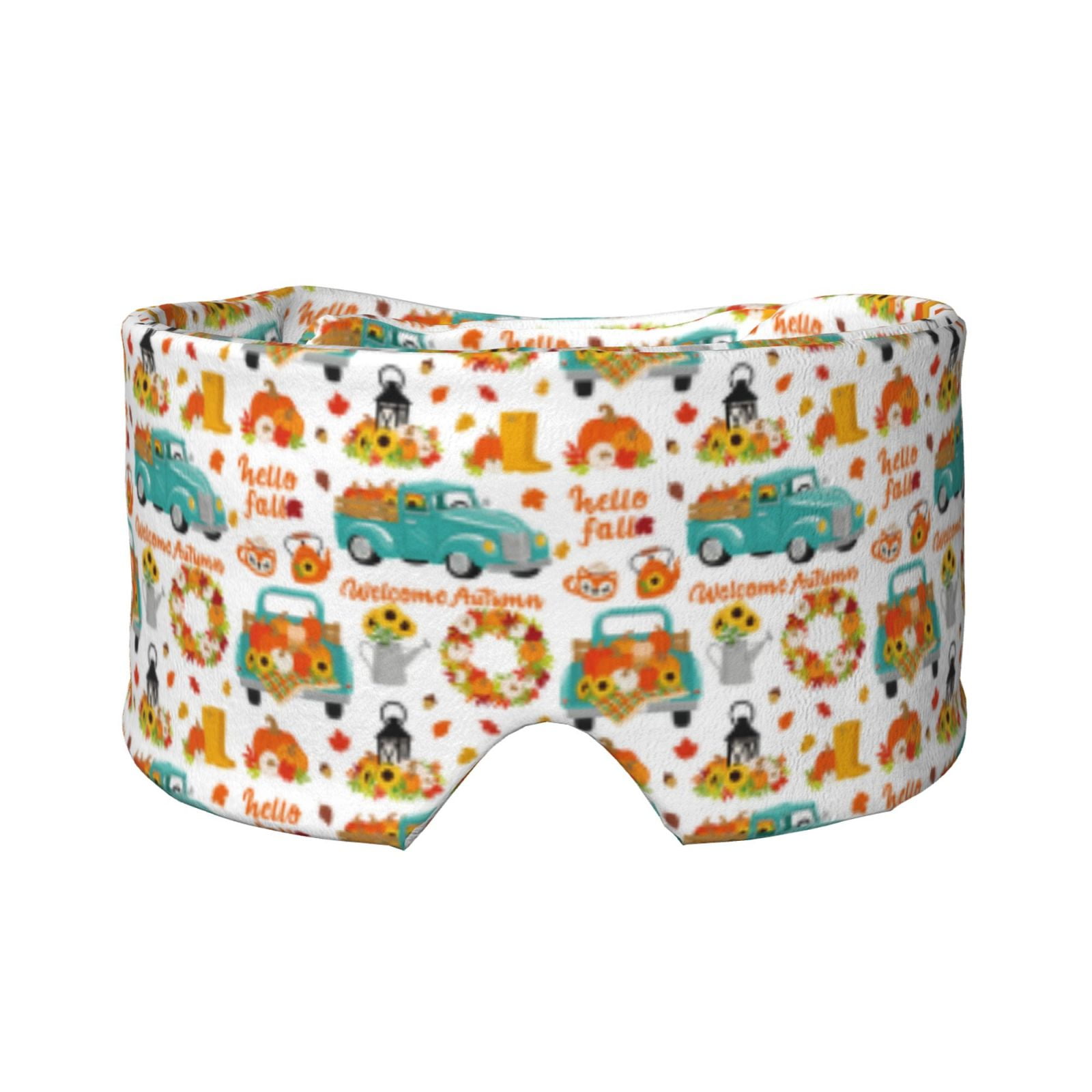 Jgfou Fall Pumpkins And Sunflowers Print Sleep Mask for Men Women,Sleep ...