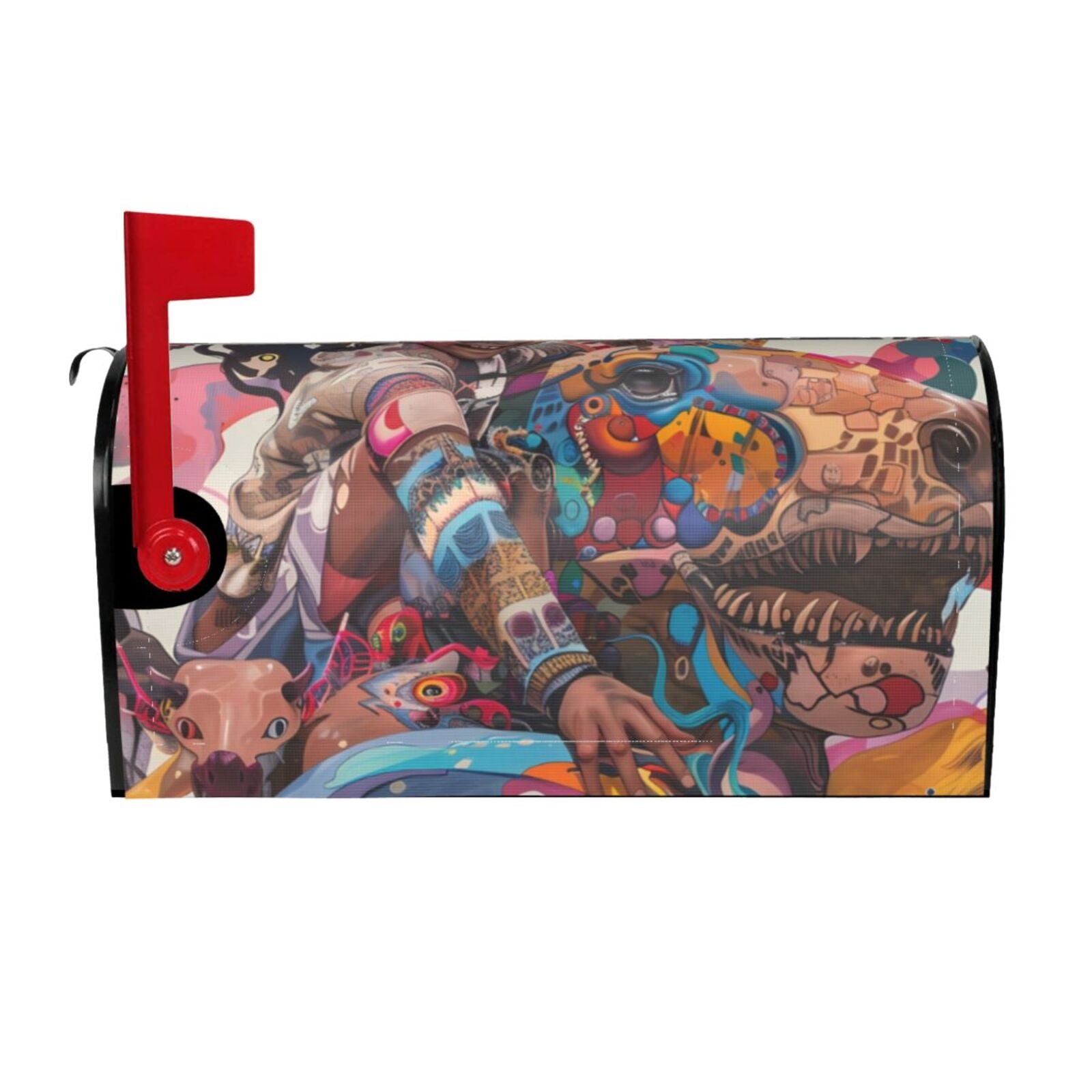 Jgfou Fantasy Colorful Beast Mailbox Covers Magnetic 21x18 in Mailbox ...