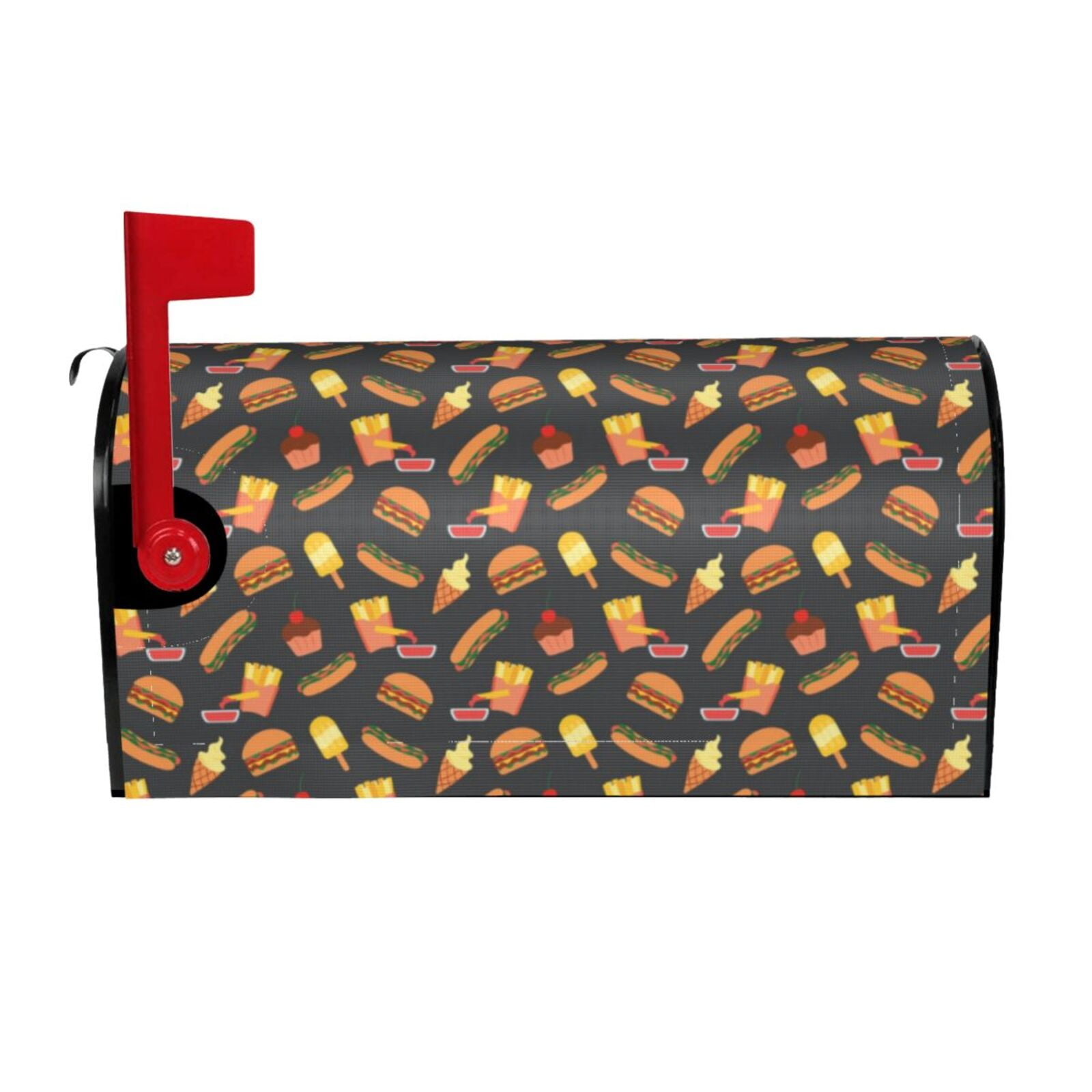 Jgfou Fast Food Mailbox Covers Magnetic Mailbox Wraps Post Letter Box ...
