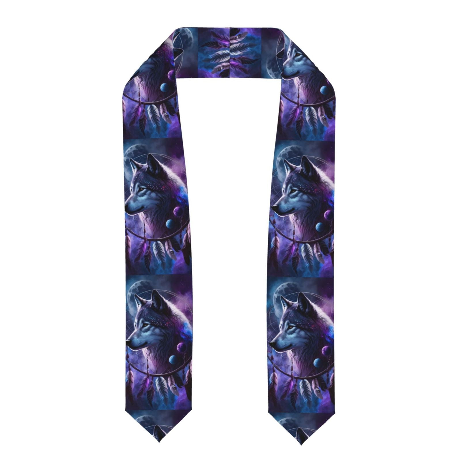 Jgfou Feathered Wolf Print Graduation Stoles, Unisex Adult Graduation ...