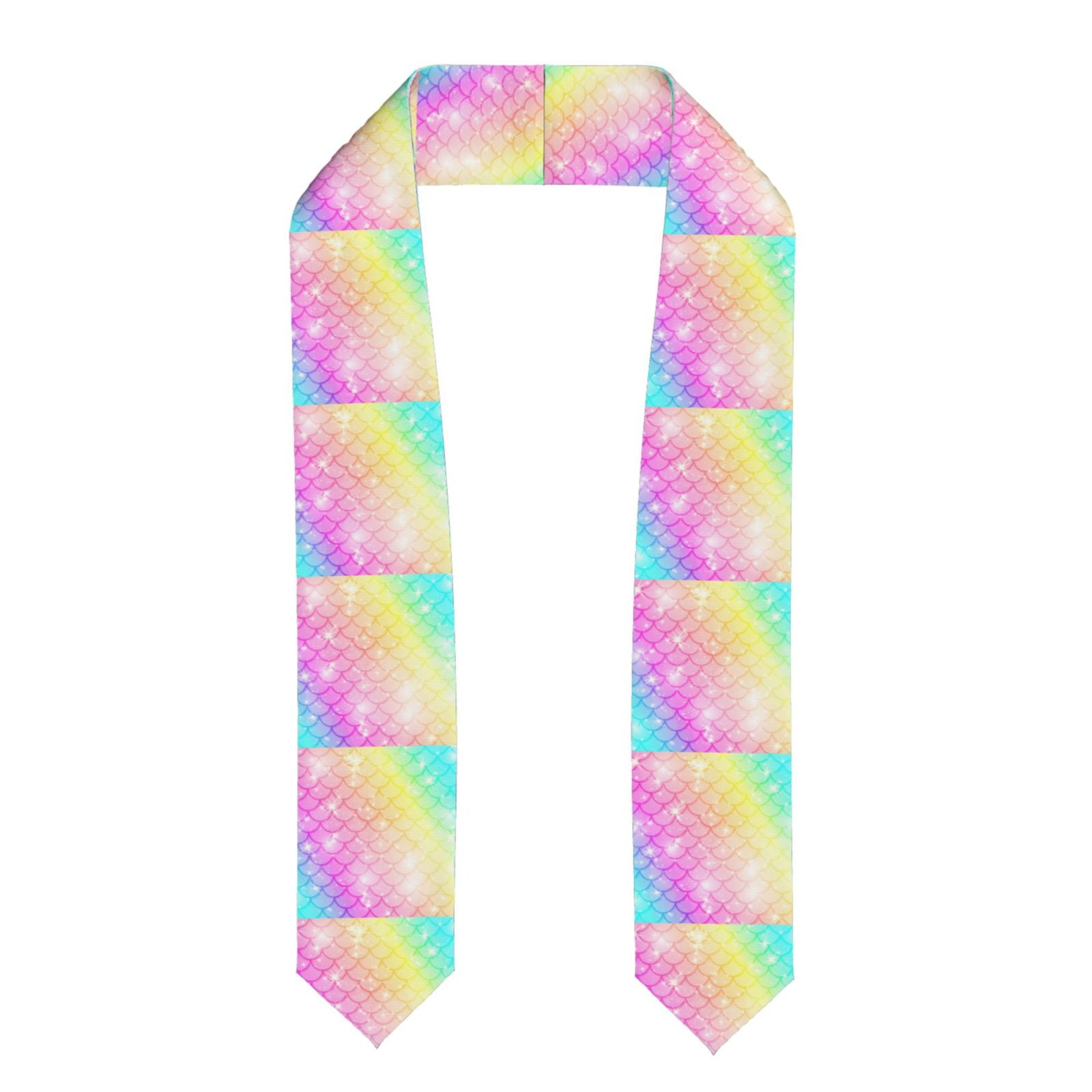 Jgfou Fish Scale Print Graduation Stoles, Unisex Adult Graduation Stole ...