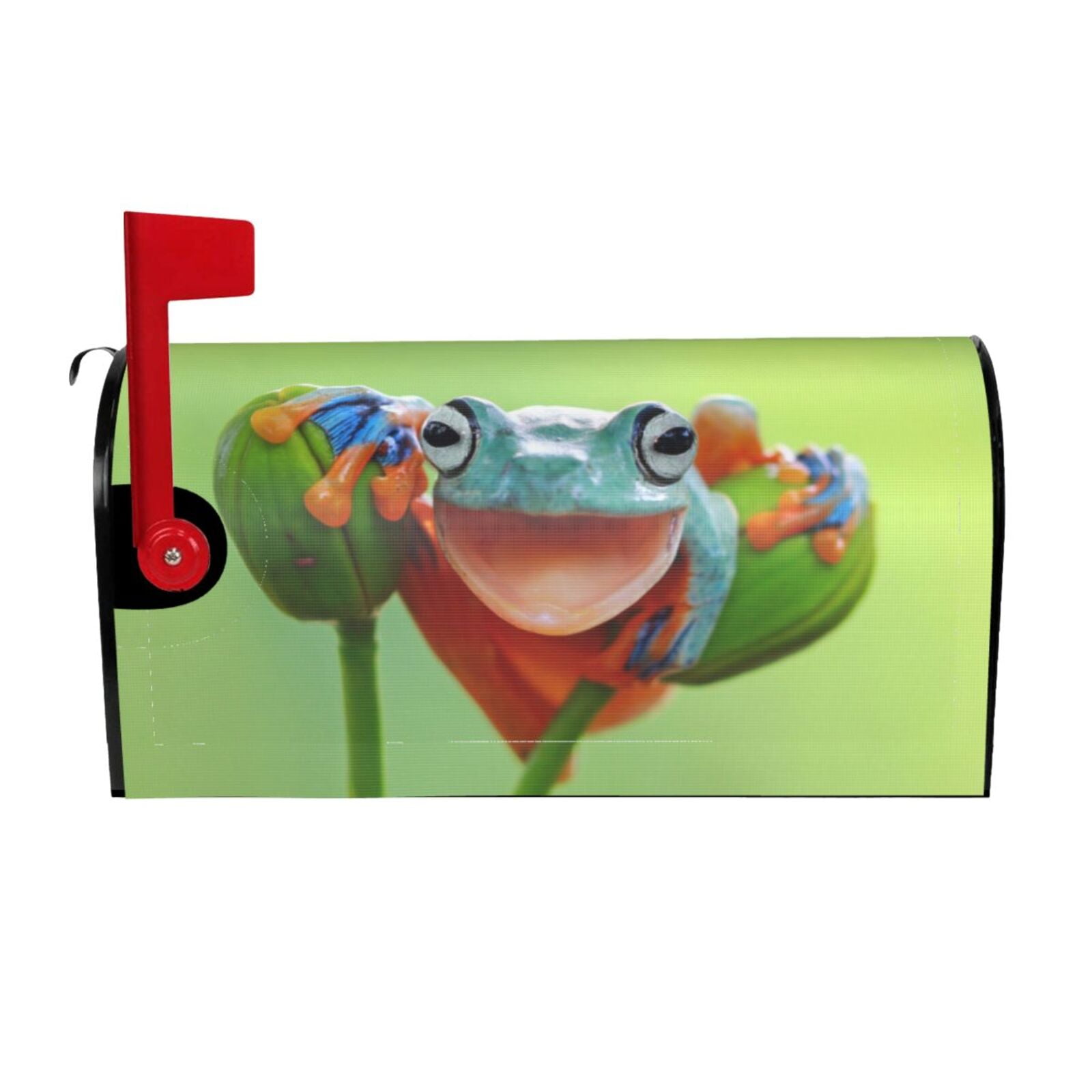 Jgfou Flying Frog On Branch Mailbox Covers Magnetic 21x18 in Mailbox ...