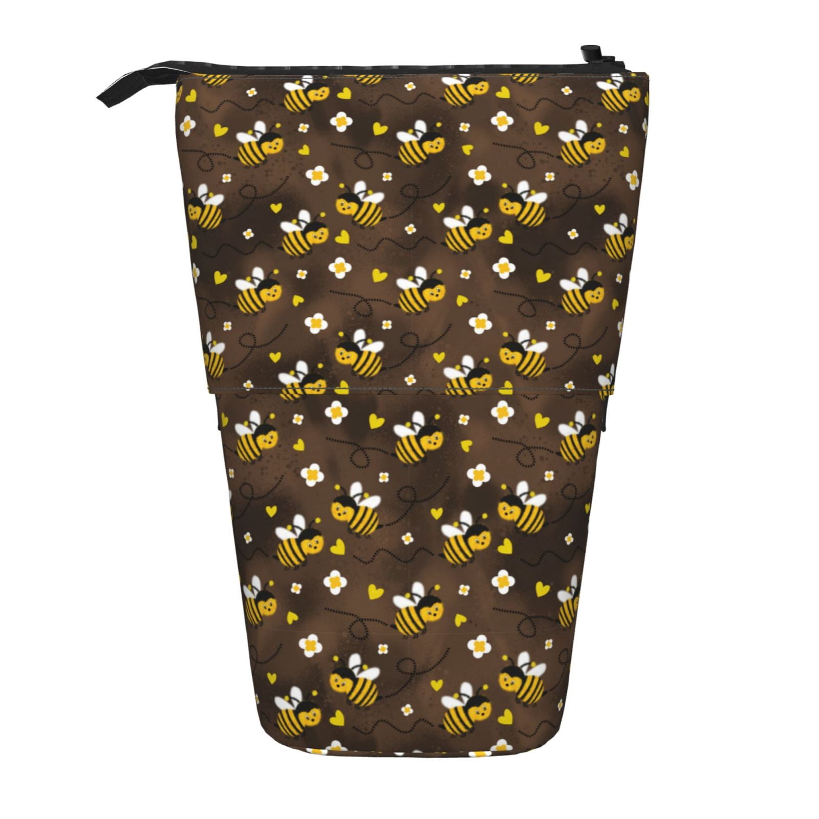 Jgfou Flying Furry Honey Bees Print Telescopic Pencil Bag Pen Holder ...