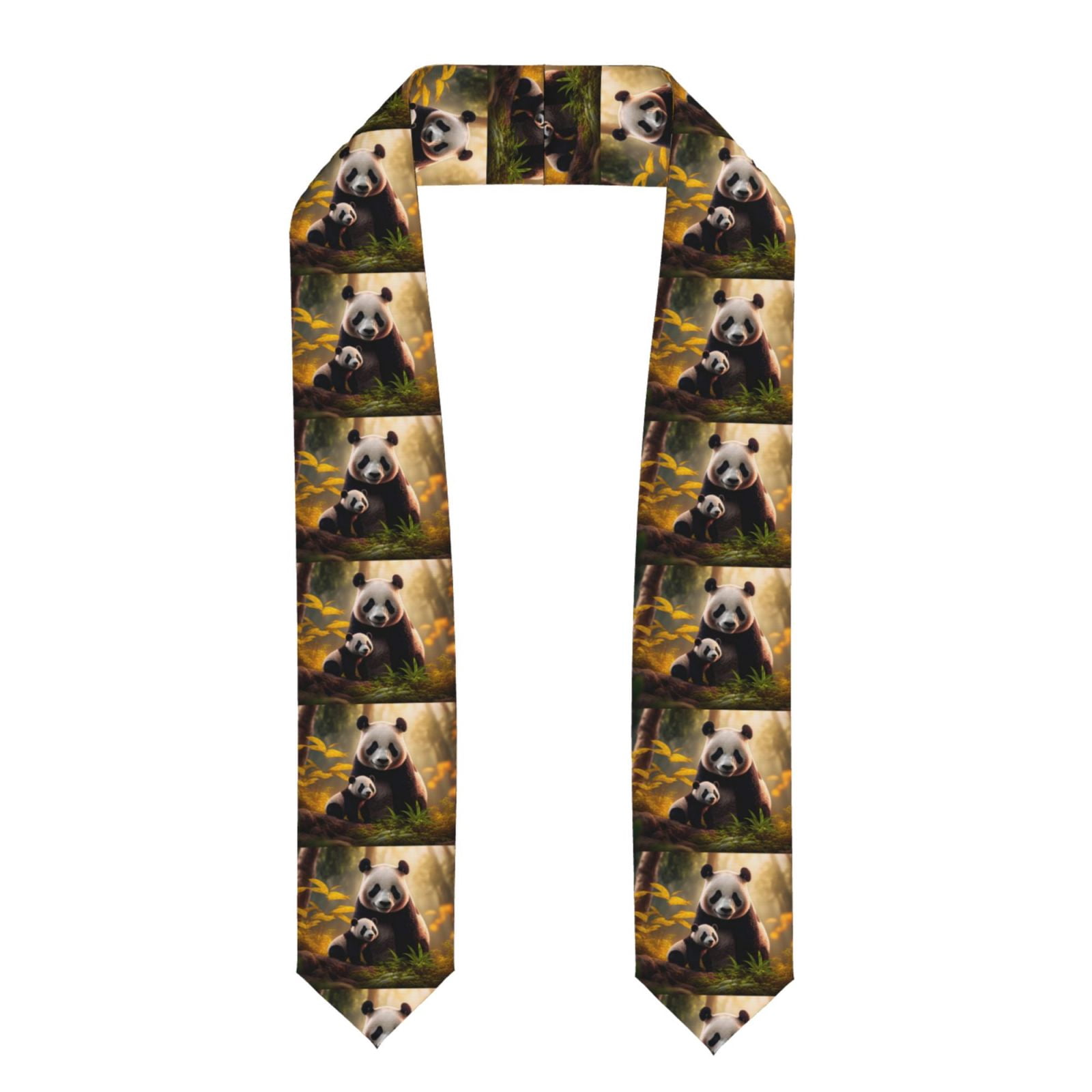 Jgfou Forest Panda Print Graduation Stoles, Unisex Adult Graduation ...
