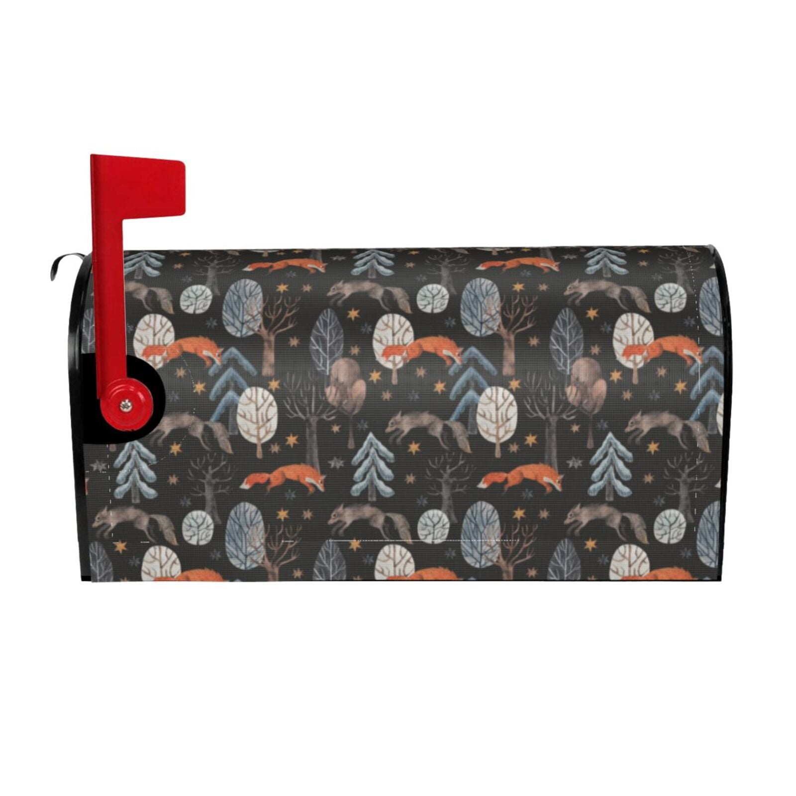 Jgfou Fox In The Forest Mailbox Covers Magnetic Mailbox Wraps Post ...