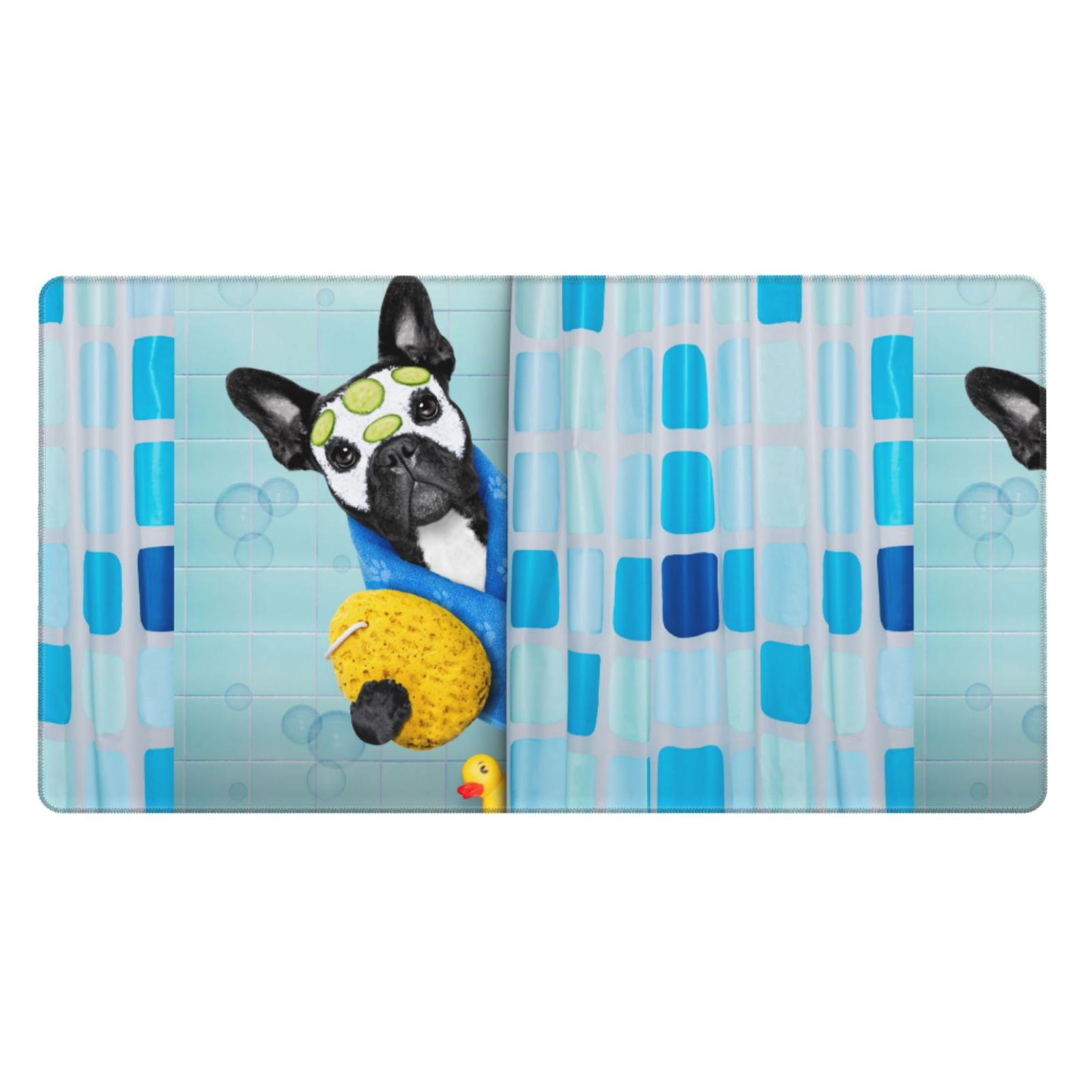 Jgfou French Bulldog Dog in a Bathtub Style Large Gaming Mouse Pad Desk ...
