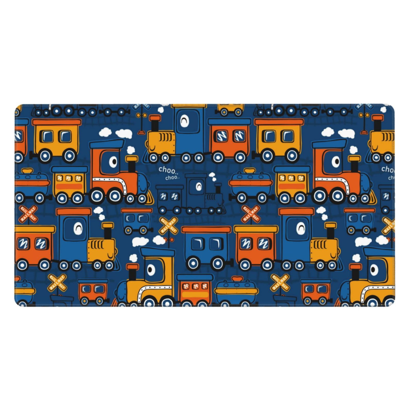 Jgfou Funny Steam Train Style Large Gaming Mouse Pad Desk Mat Long Non ...