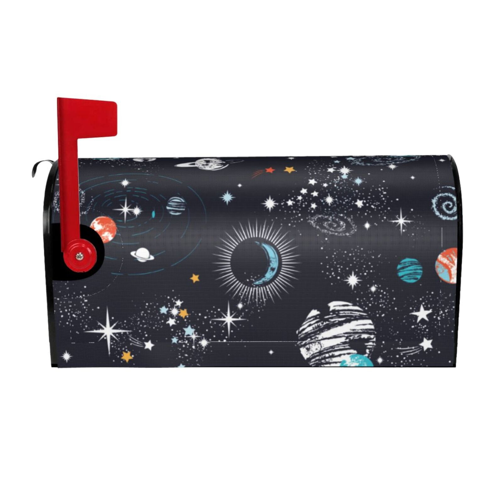Jgfou Galaxy2 Mailbox Covers Magnetic 25.5x21 in Mailbox Wraps Post ...