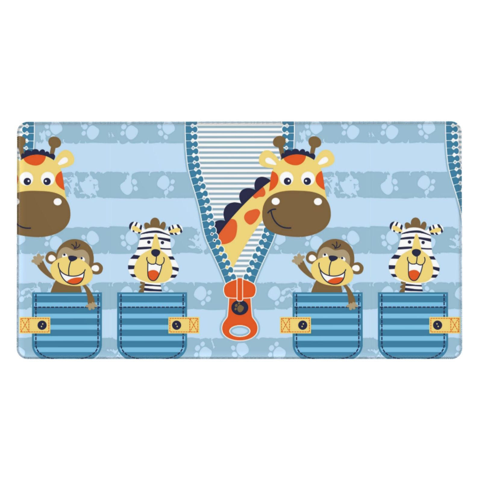 Jgfou Giraffe Come Out From Zipper Style Large Gaming Mouse Pad Desk ...